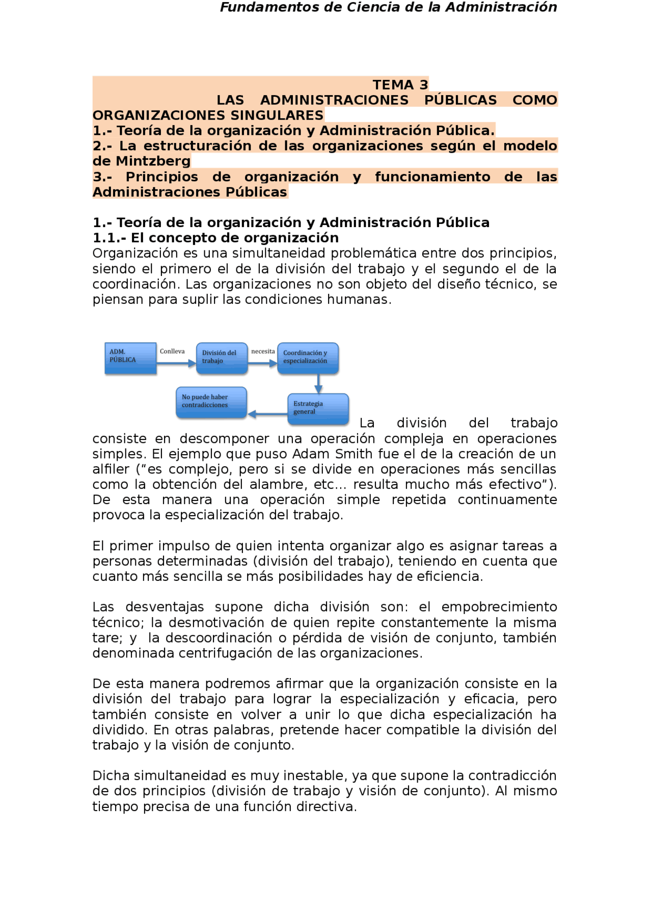 tema 3 fundamentos de la ciencia de la administracion | Appunti di ...
