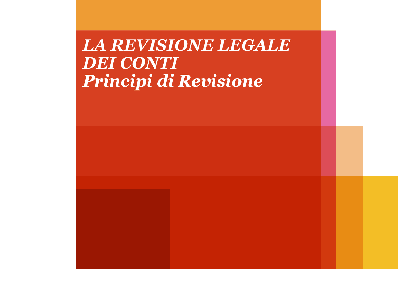 Principi Di Revisione Docsity