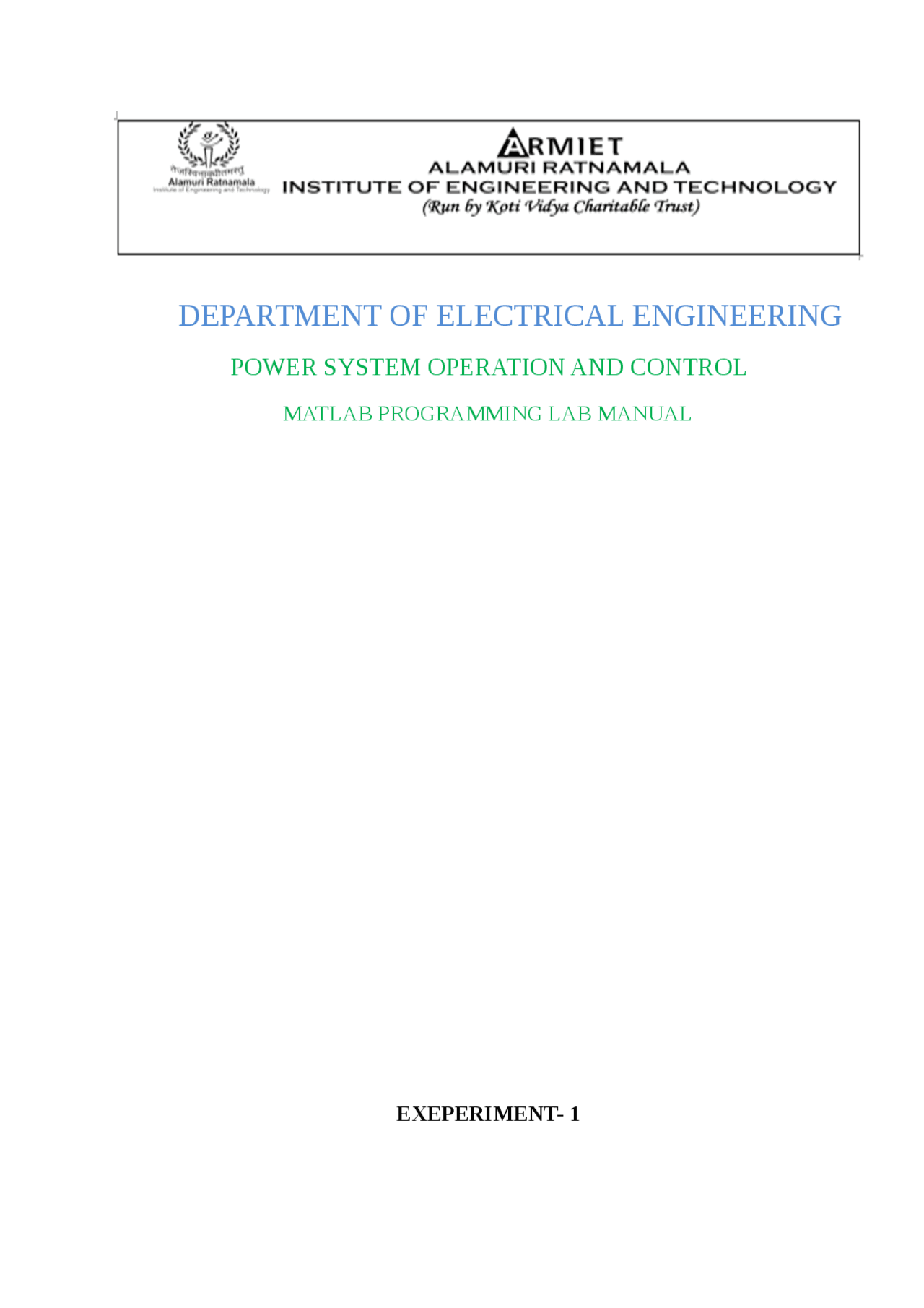 PSOC LAB MANUAL FOR BE STUDENTS MU UNIVERSITY - Docsity