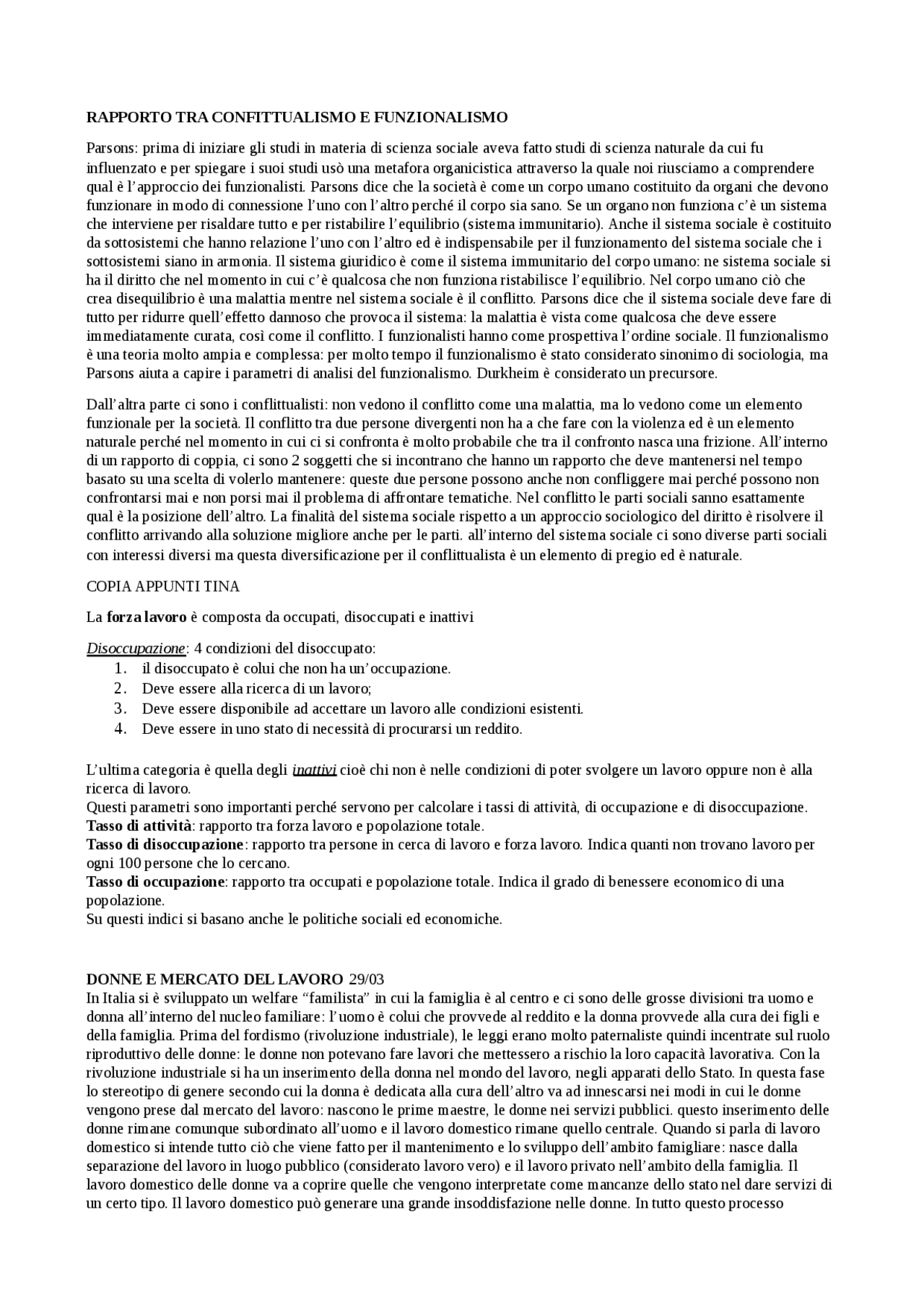 Sociologia Dei Processi Economici Docsity