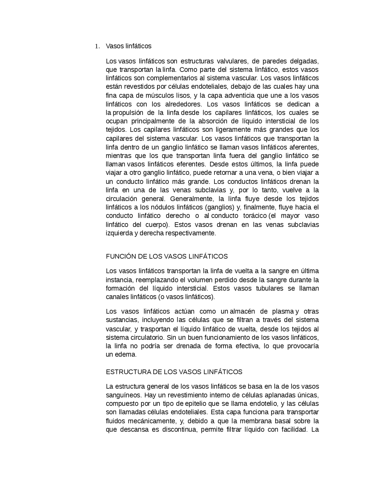 Sistema Linfatico Usmp Apuntes De Histología Docsity