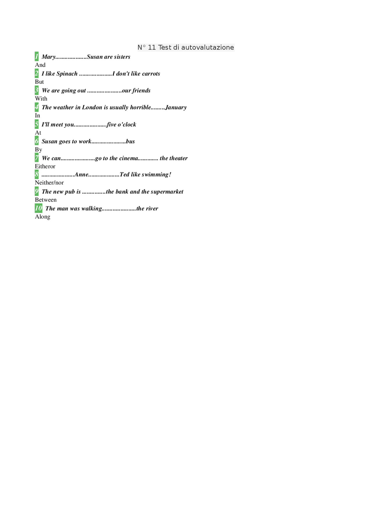 Esame Lingua Inglese Docsity