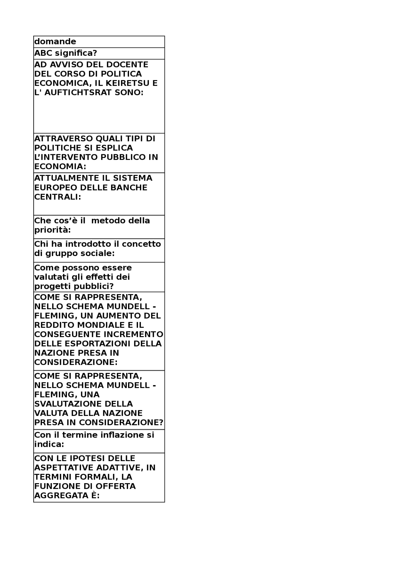 Risposte Esame Generale Master Universita Telematica Pegaso Docsity