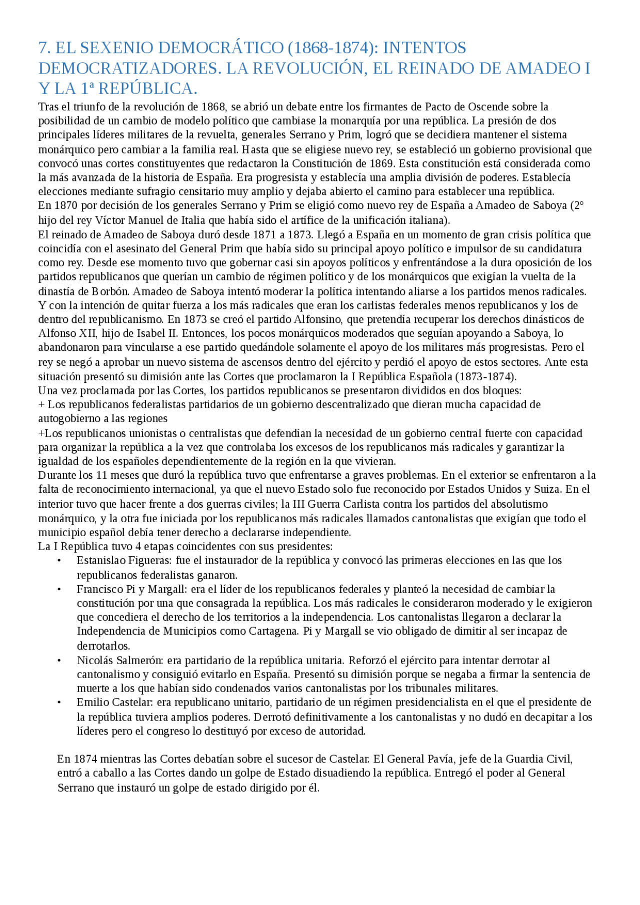 Apuntes Selectividad Historia Siglo Xix Docsity