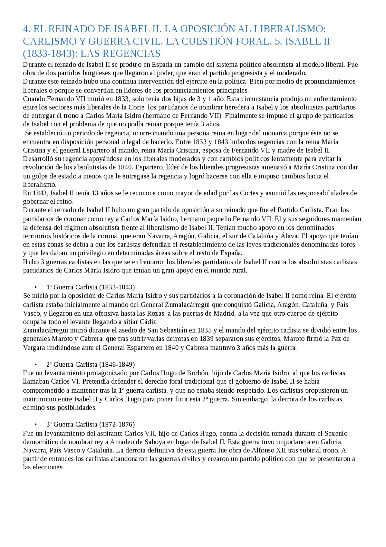 Apuntes Selectividad Historia Siglo Xix Docsity