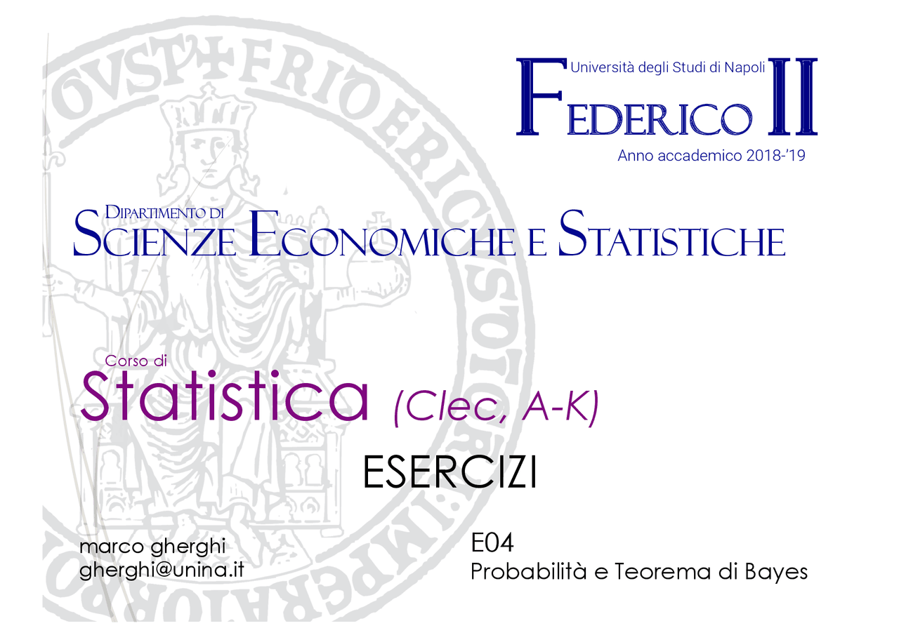 Seconda Lezione Di Statistica Docsity