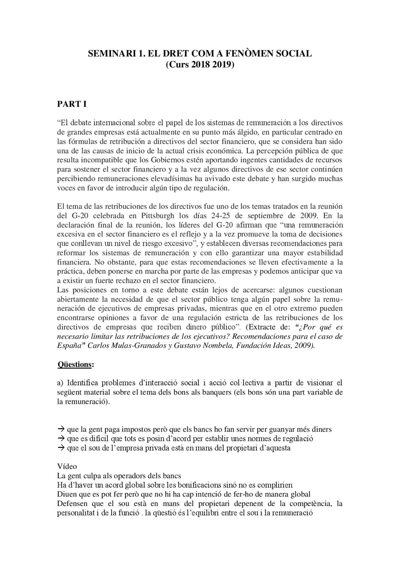 Seminari 1 Teoria Del Dret Docsity