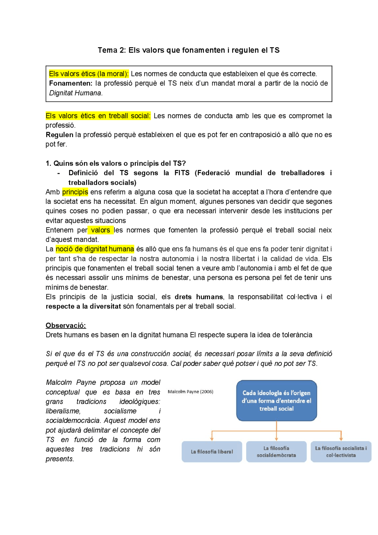Conceptes Bàsics Del Treball Social Docsity