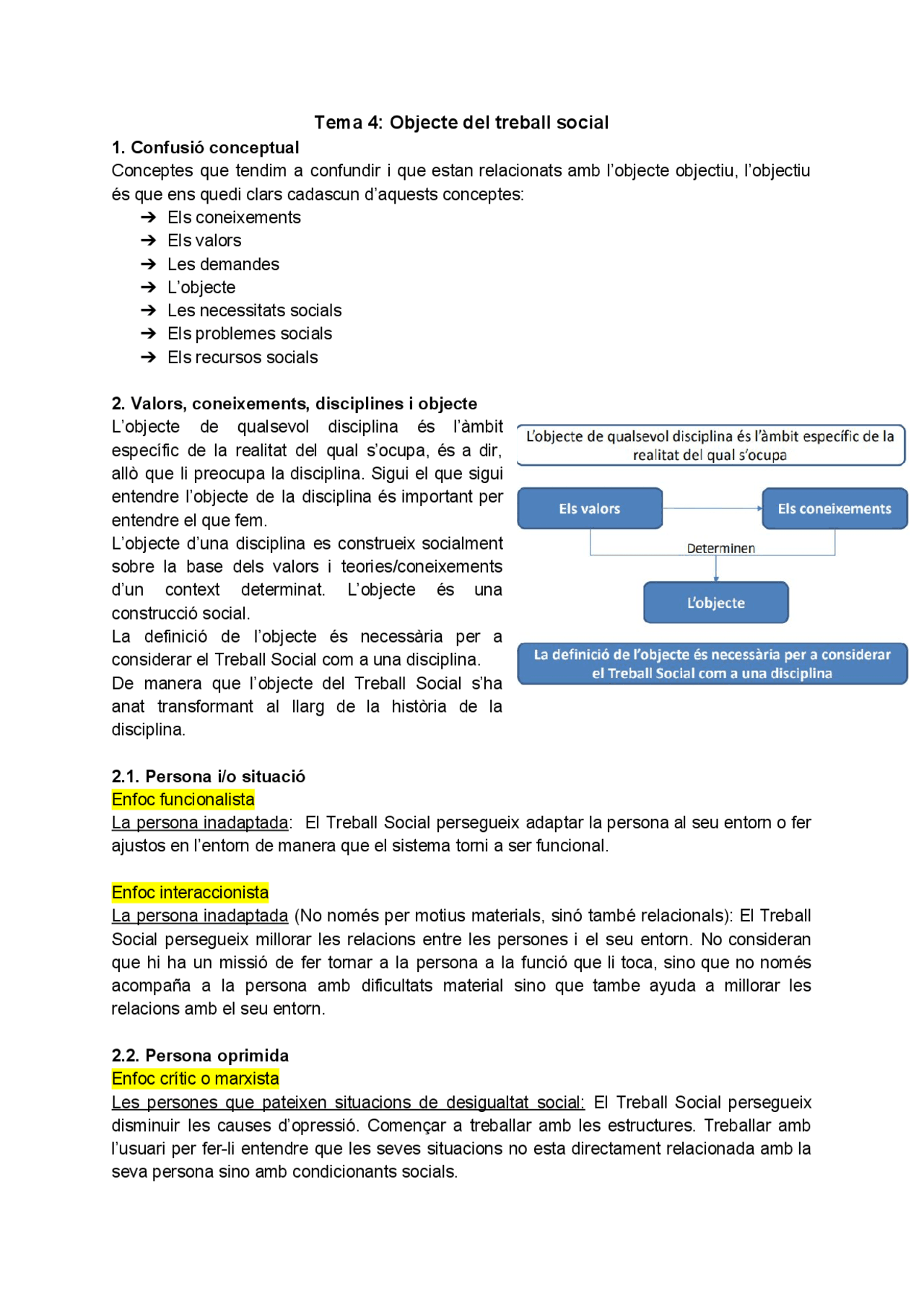 Conceptes Bàsics Del Treball Social Docsity