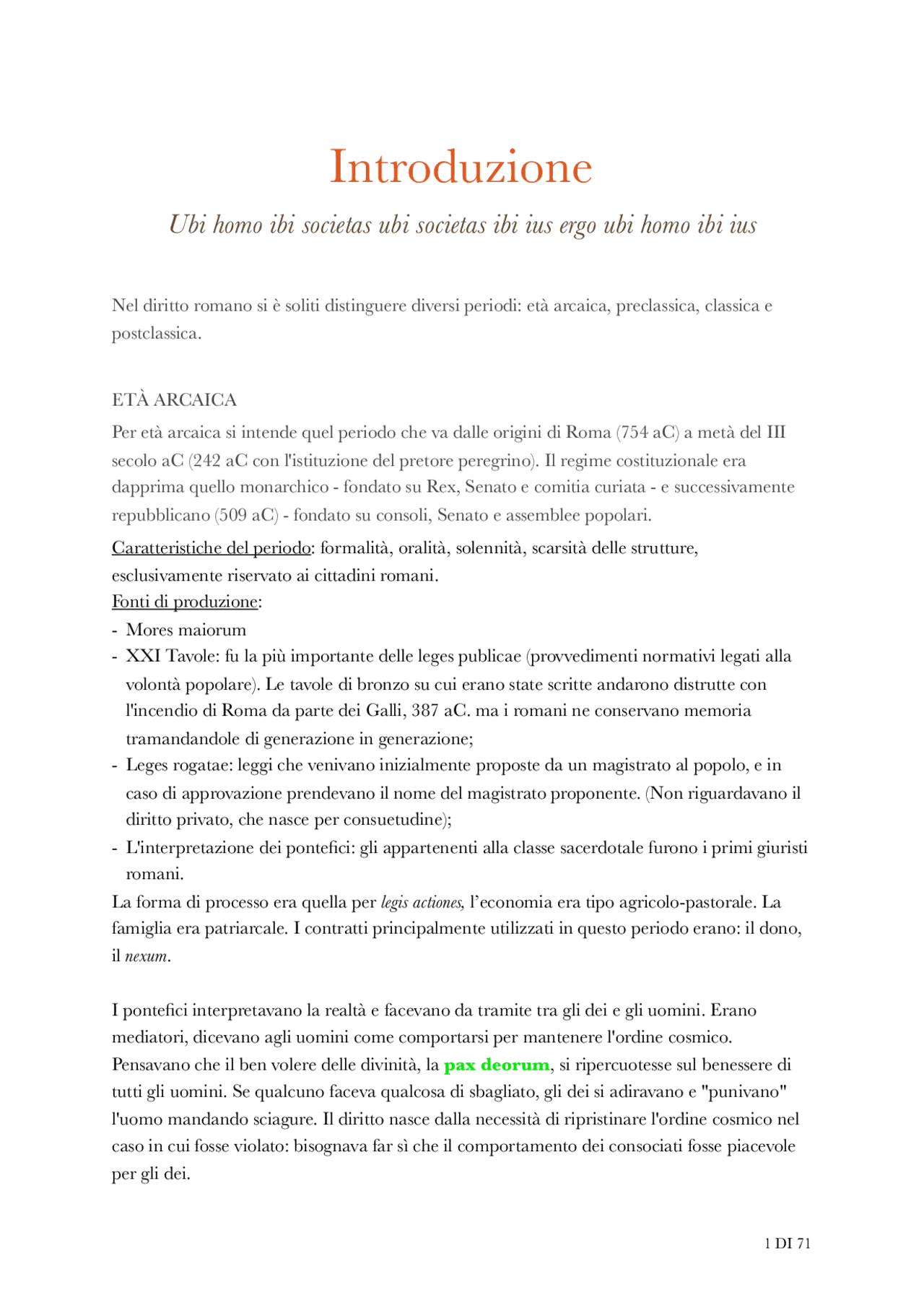 Dispense Diritto Romano Docsity