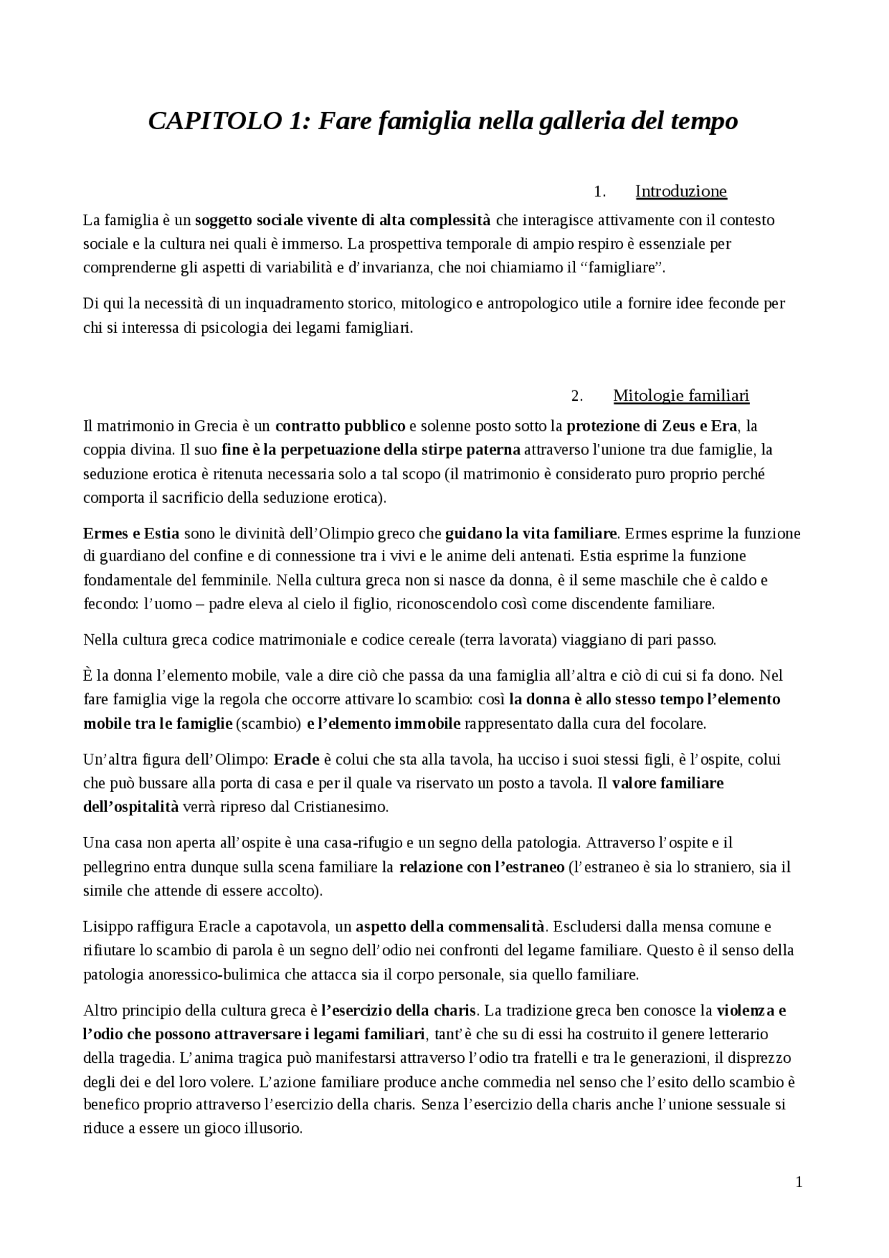 Alla Ricerca Del Famigliare Docsity