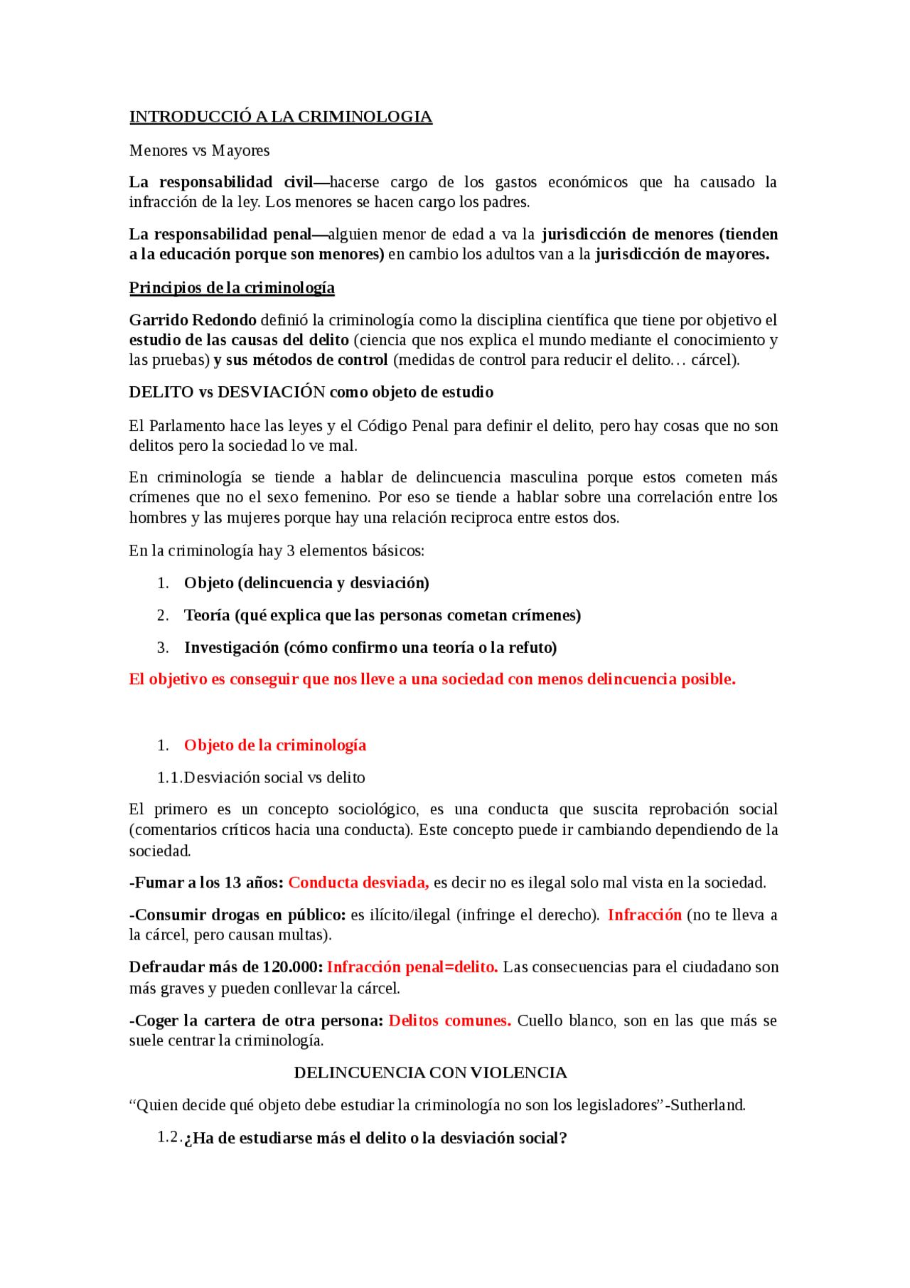 Introducción A La Criminología Docsity