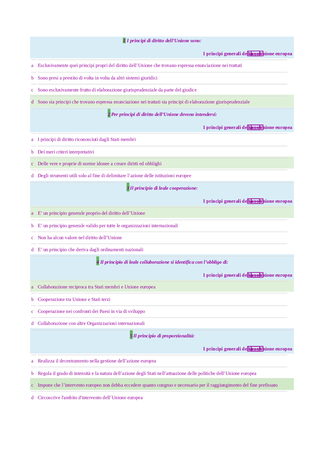 Diritto Comunitario Scienze Motorie Docsity