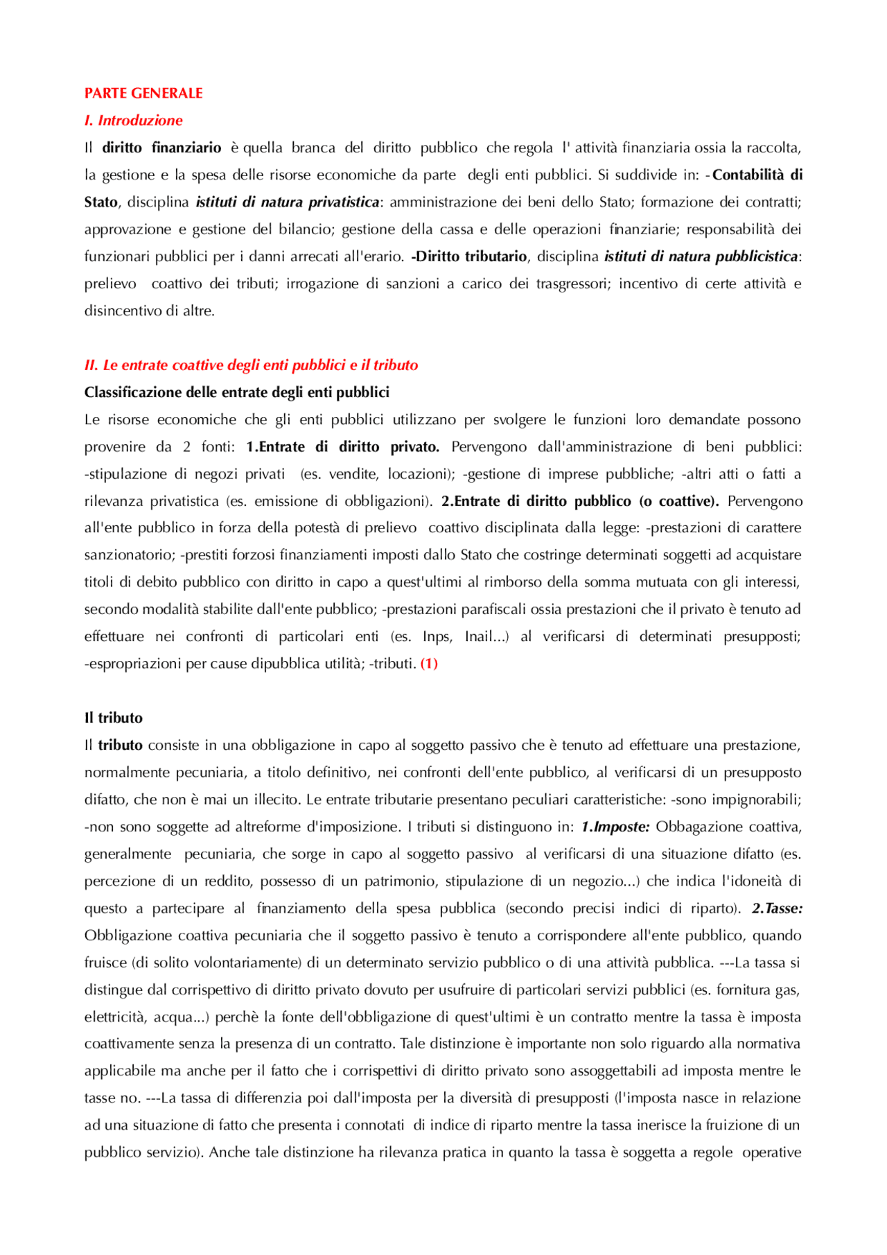 Diritto Tributario Falsitta Docsity