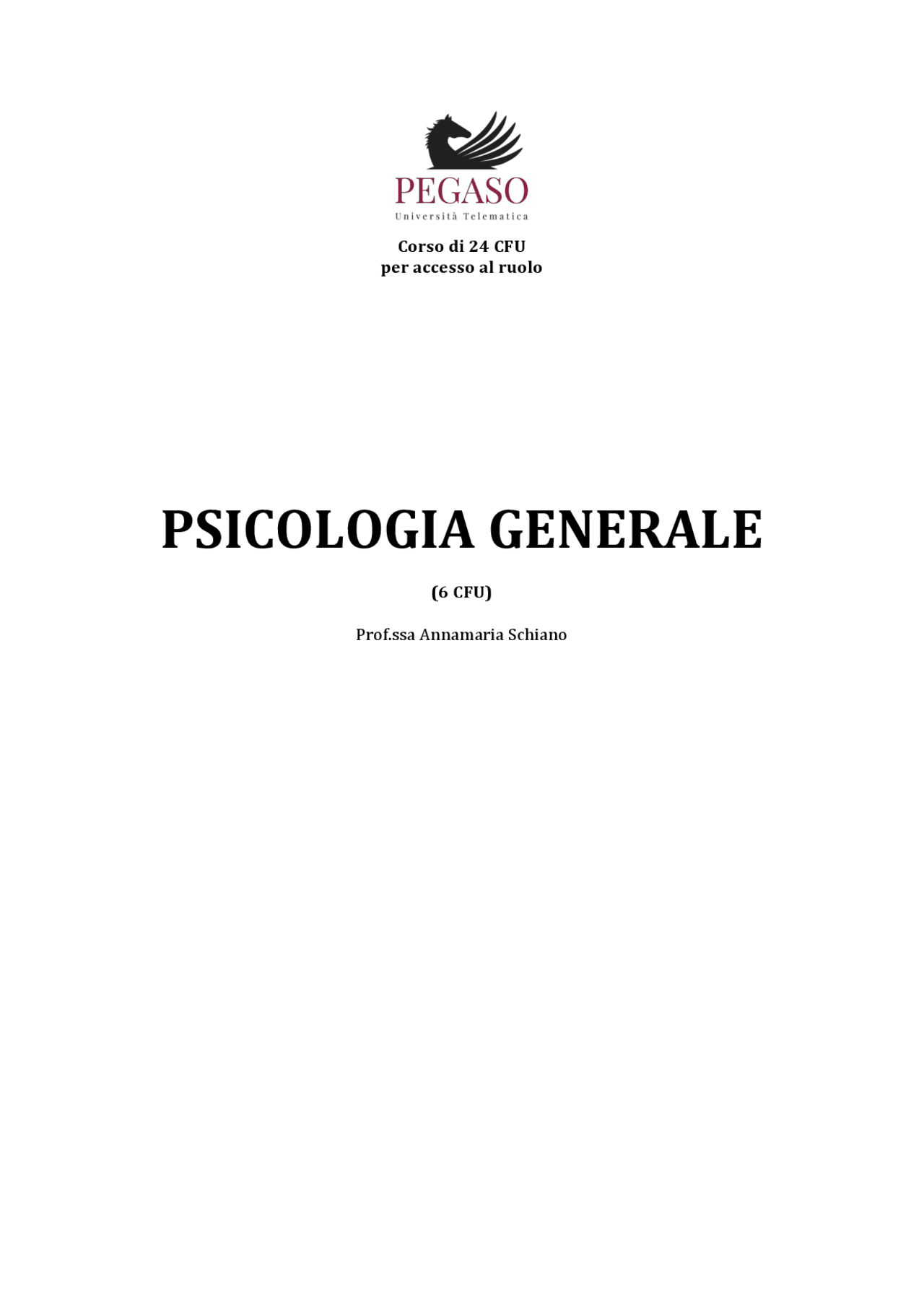 Psicologia Generale 24 Cfu Test Risposte Esatte Docsity