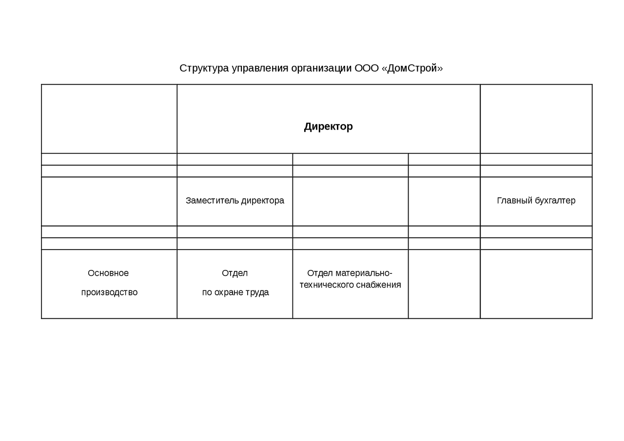 Структура управления организации Docsity