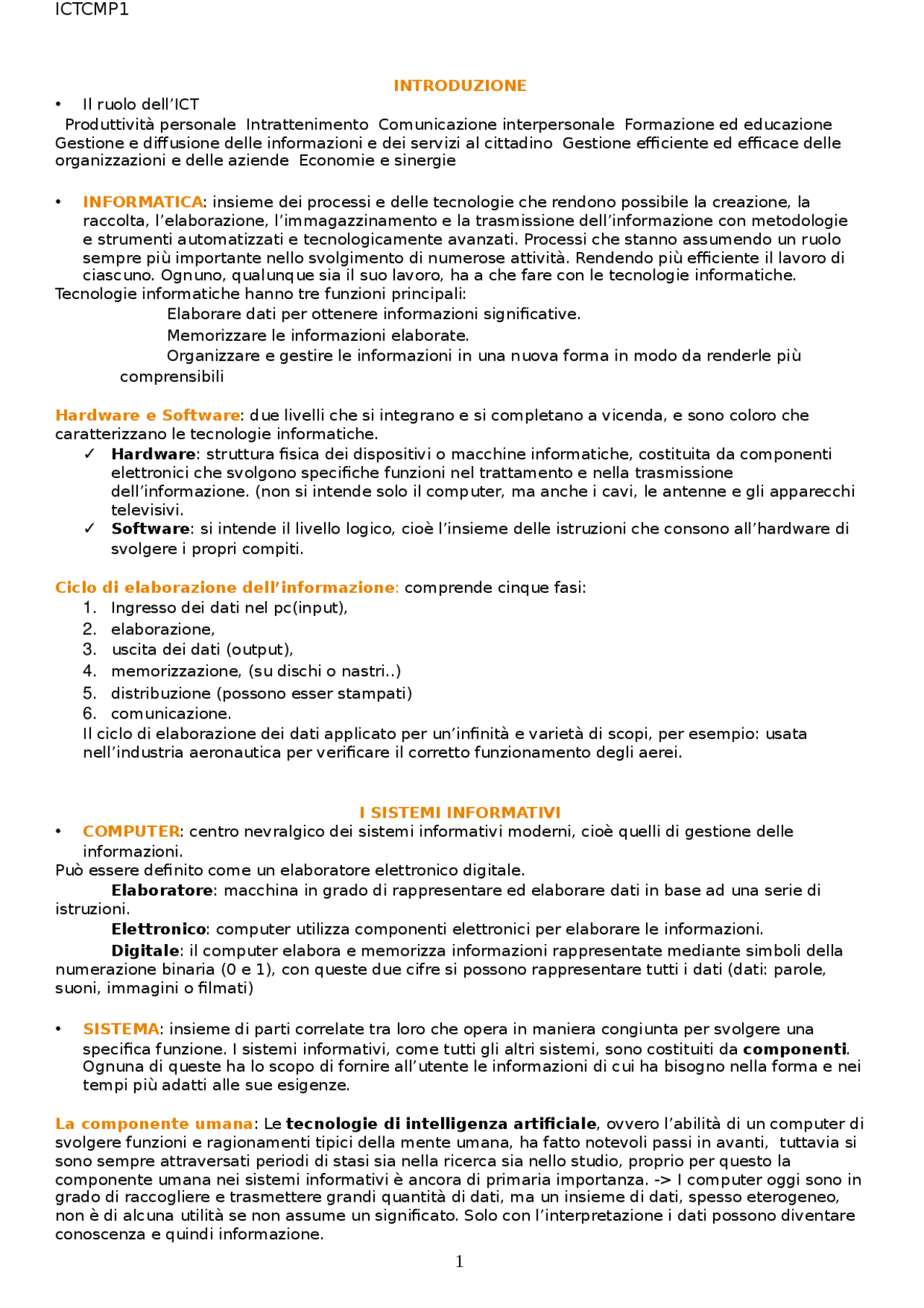 Information And Comunication Technology Iulm Ict Docsity