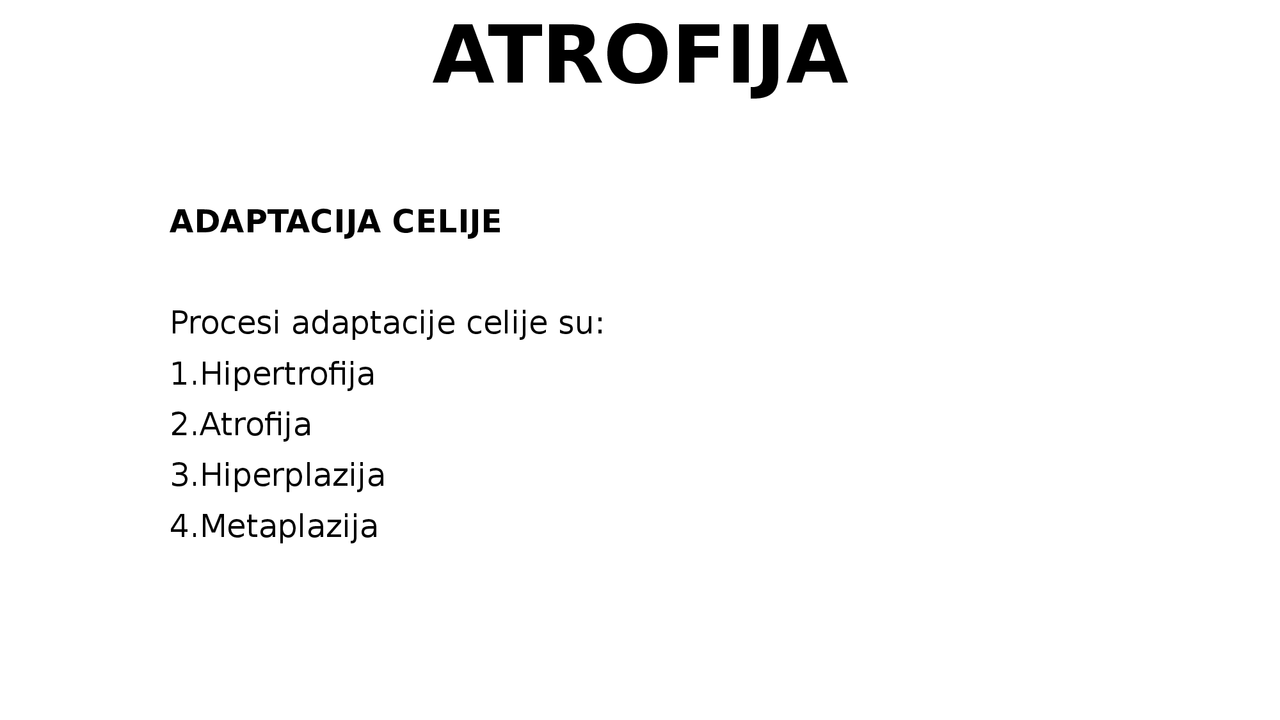 Patologija i Oralna patologija Atrofija | Slajdovi' predlog Patologija ...