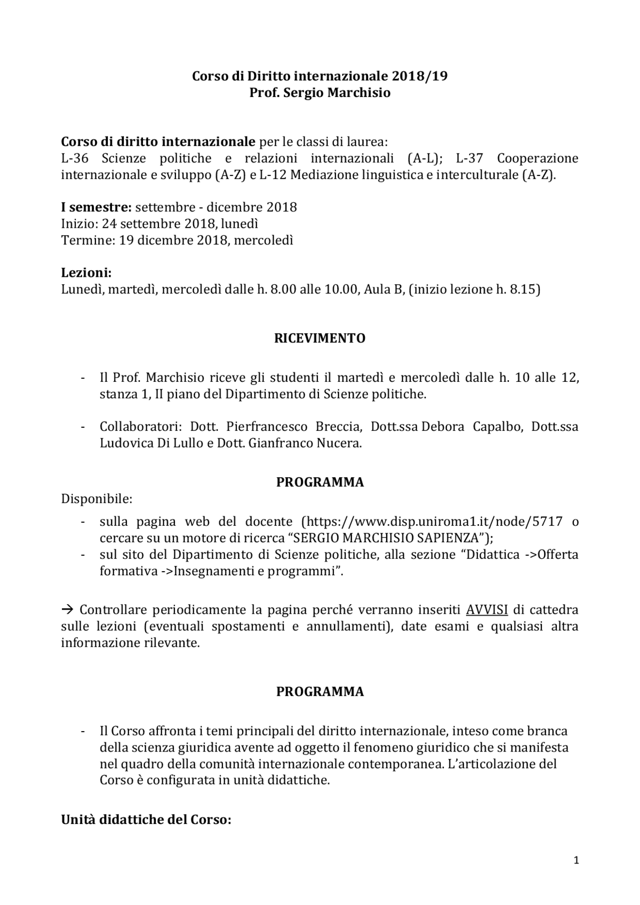 Diritto Internazionale Docsity