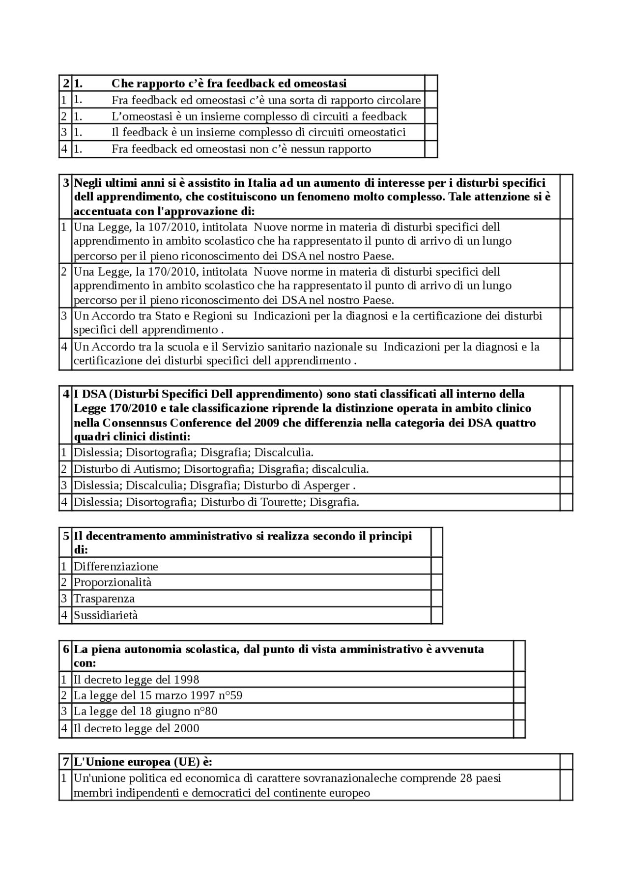 Domande e Risposte per l'Apprendimento: DSA, Inclusione e Pedagogia | Esercizi di Didattica ...