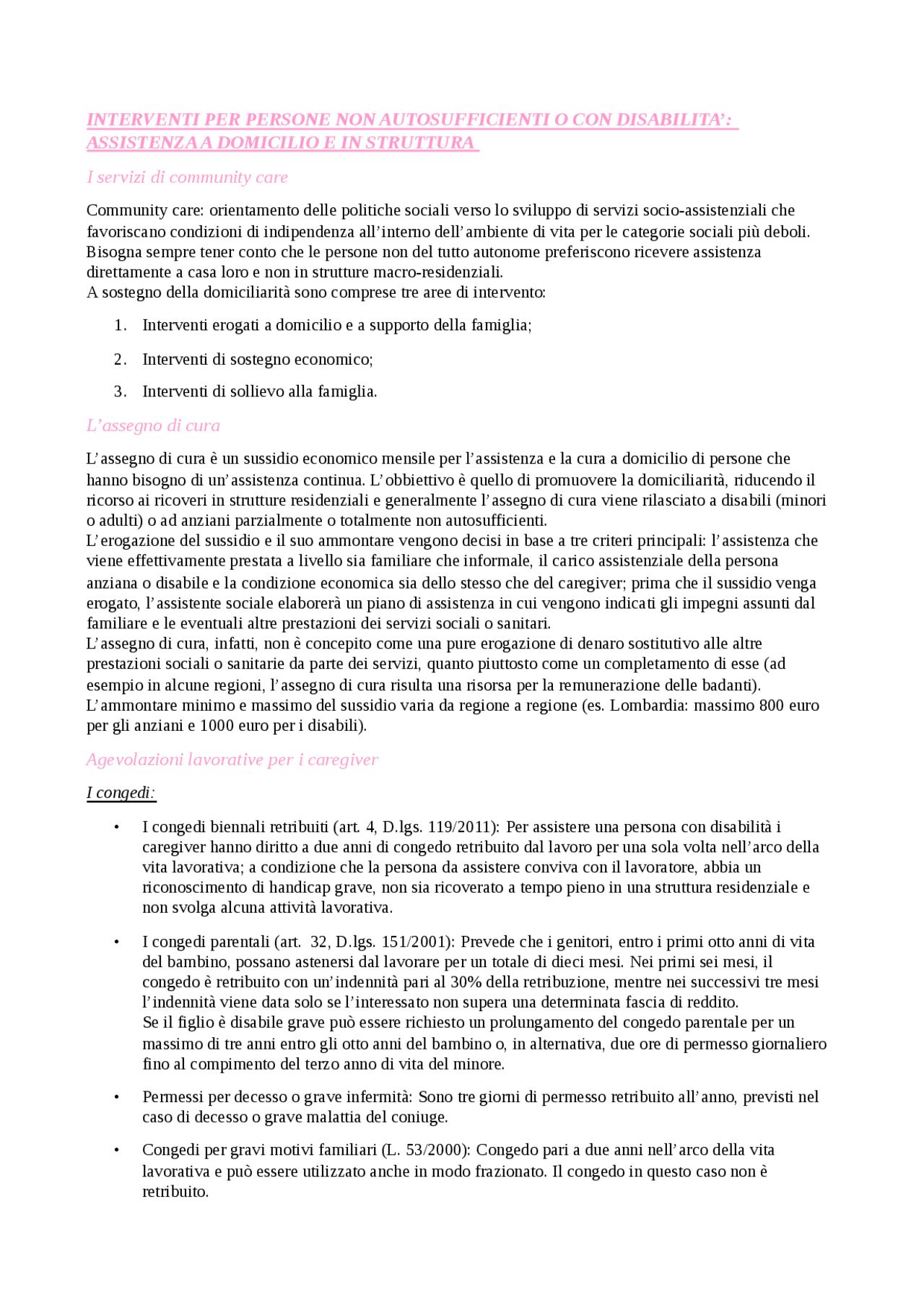 Linee Guida E Procedure Di Servizio Sociale Docsity