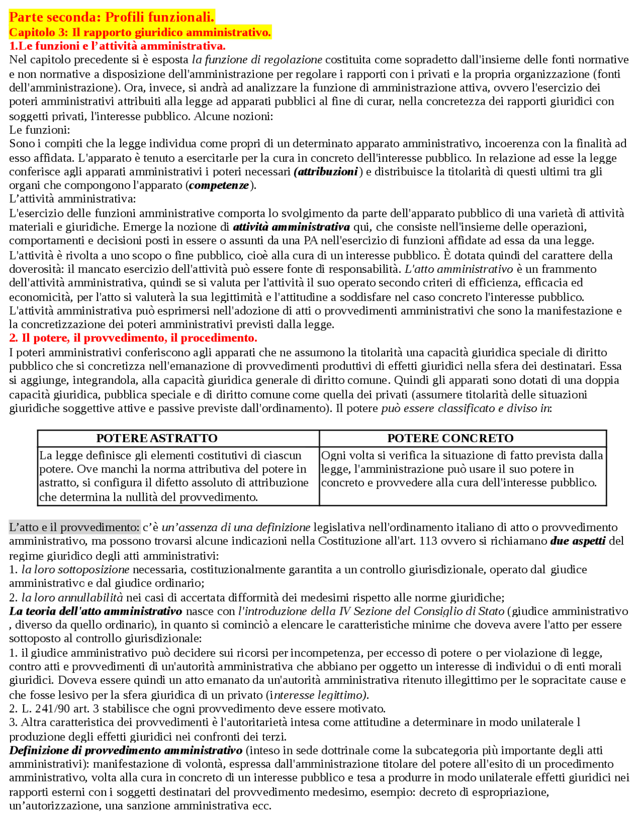Manuale Di Diritto Amministrativo Docsity
