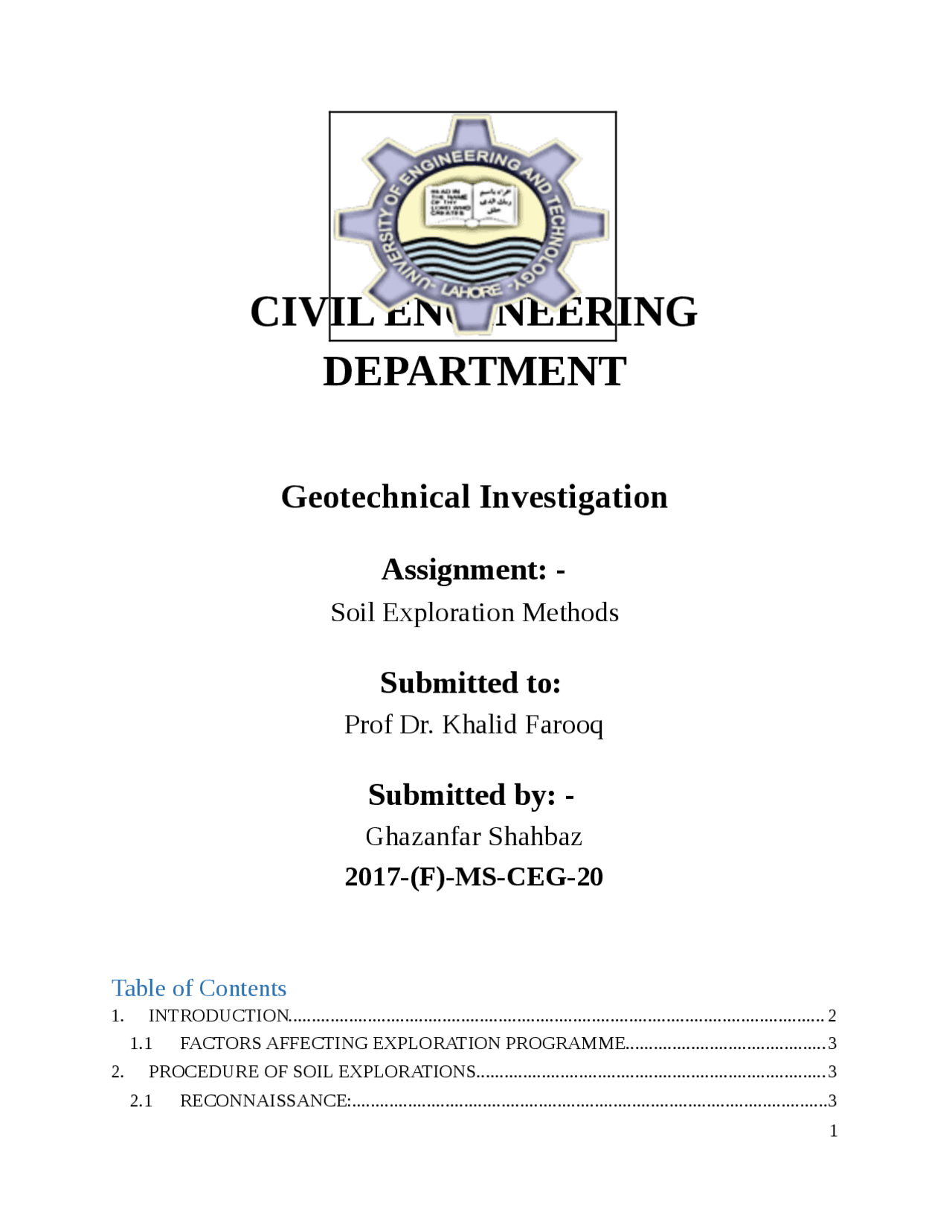 Geo technical report geo technical reportgeo technical reportgeo ...