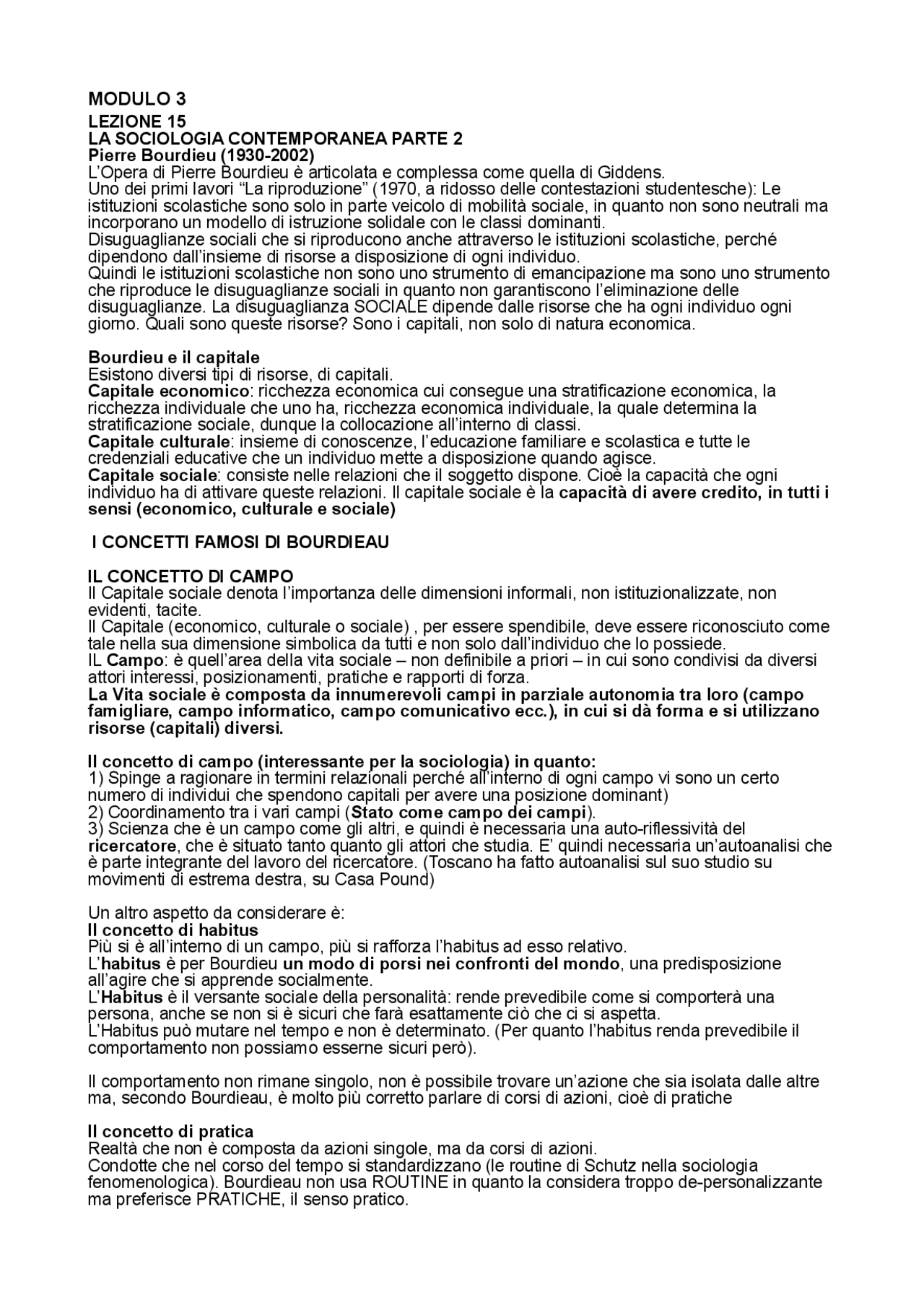 Sociologia Contemporanea Parte 2 Docsity
