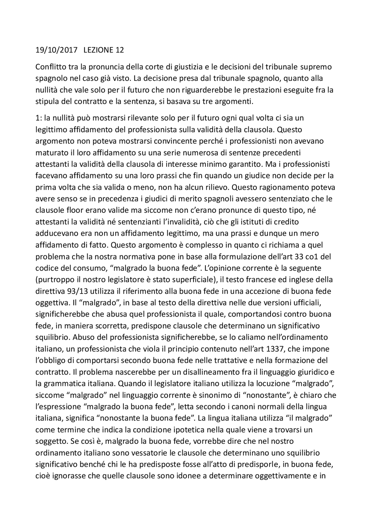 Conflitto Corte Giustizia Docsity