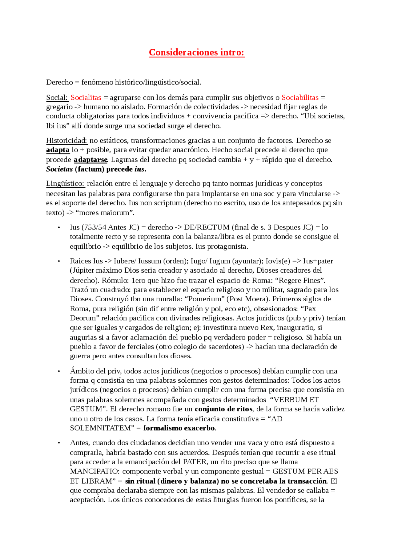 Derecho Romano Ius Privatum - Docsity