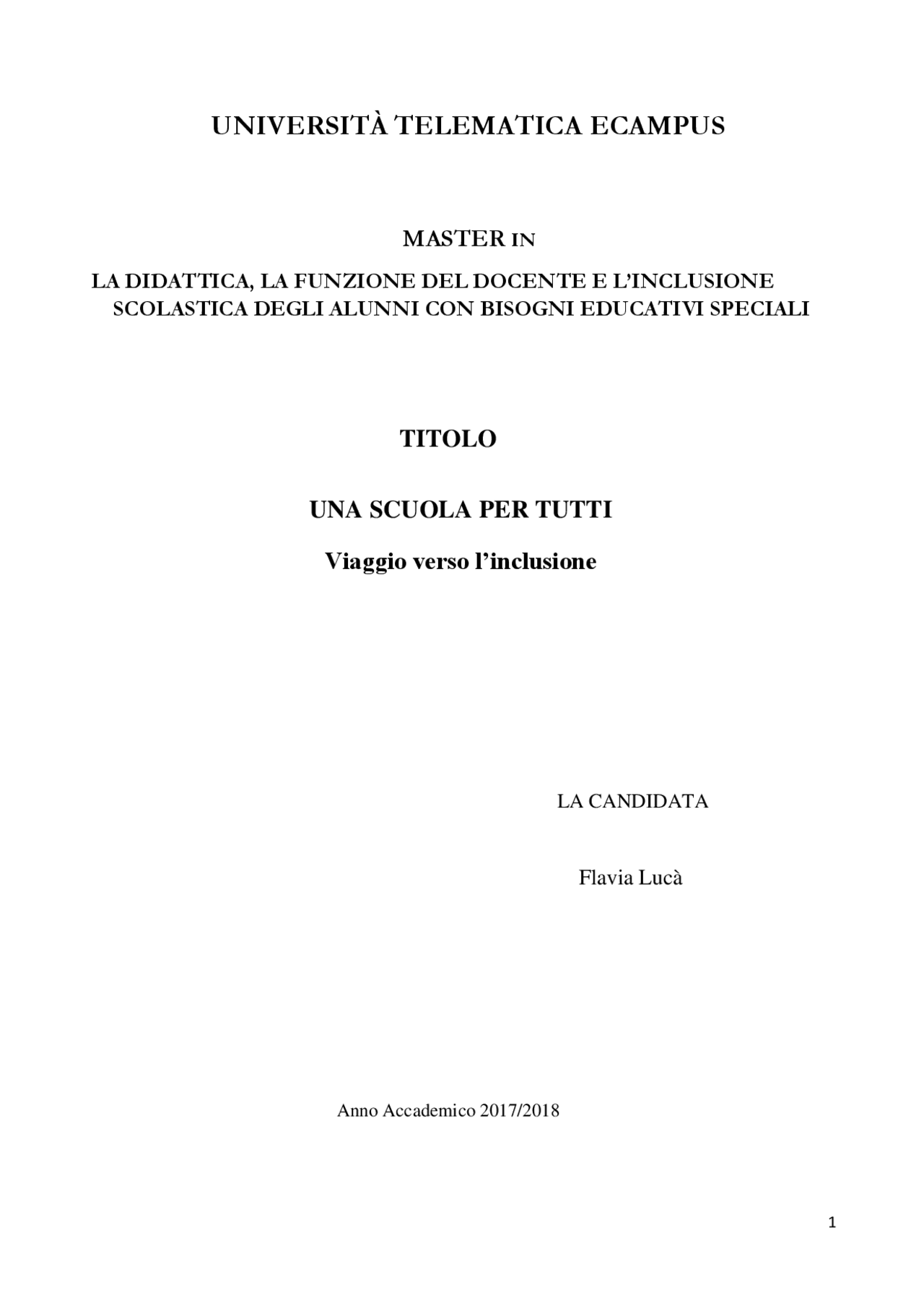 Una Scuola Per Tutti Viaggio Verso Linclusione Docsity