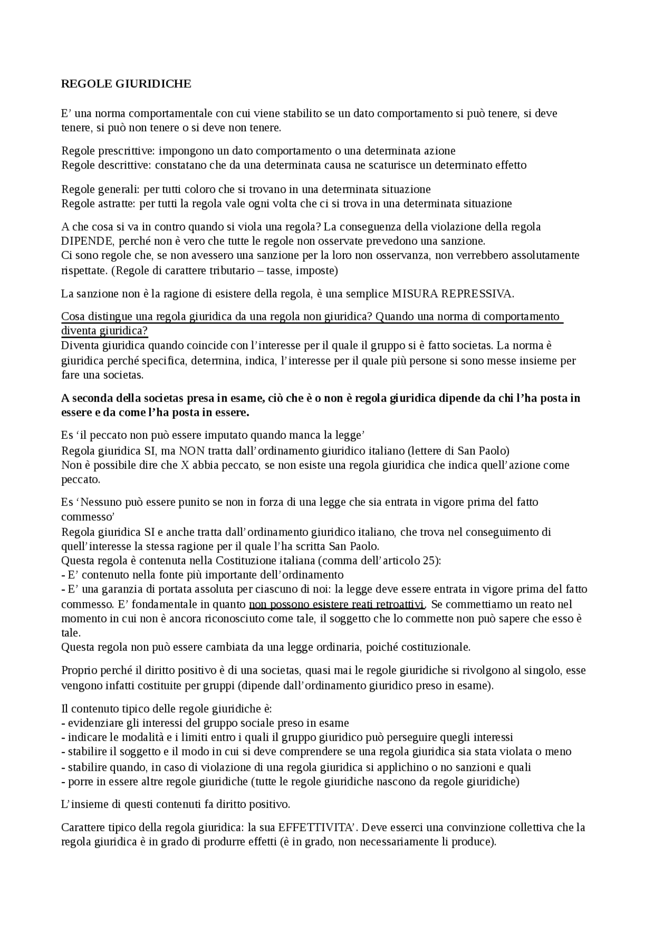 Domande tipo con risposte - esame di Istituzioni di diritto pubblico I - Docsity