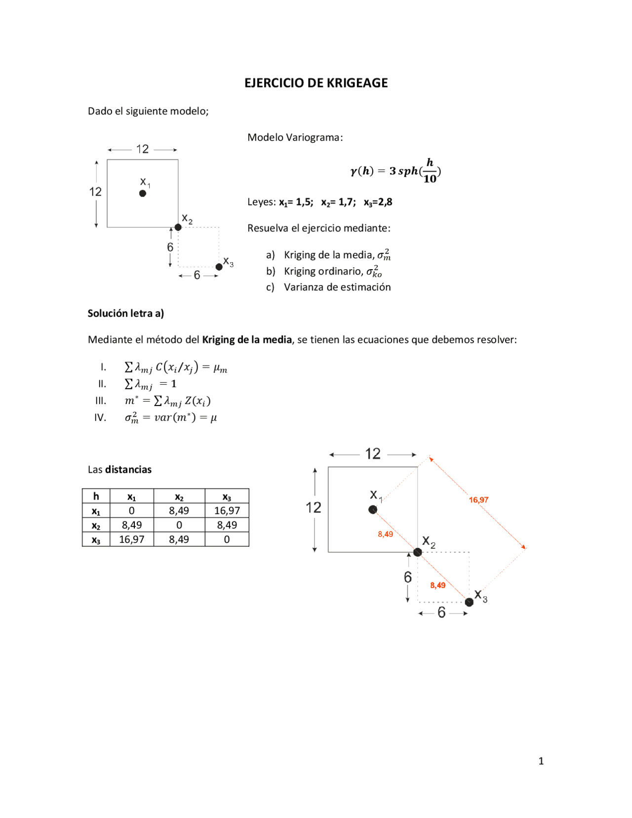 Geoestadistica Ejercicios Ejercicios De Geología Docsity