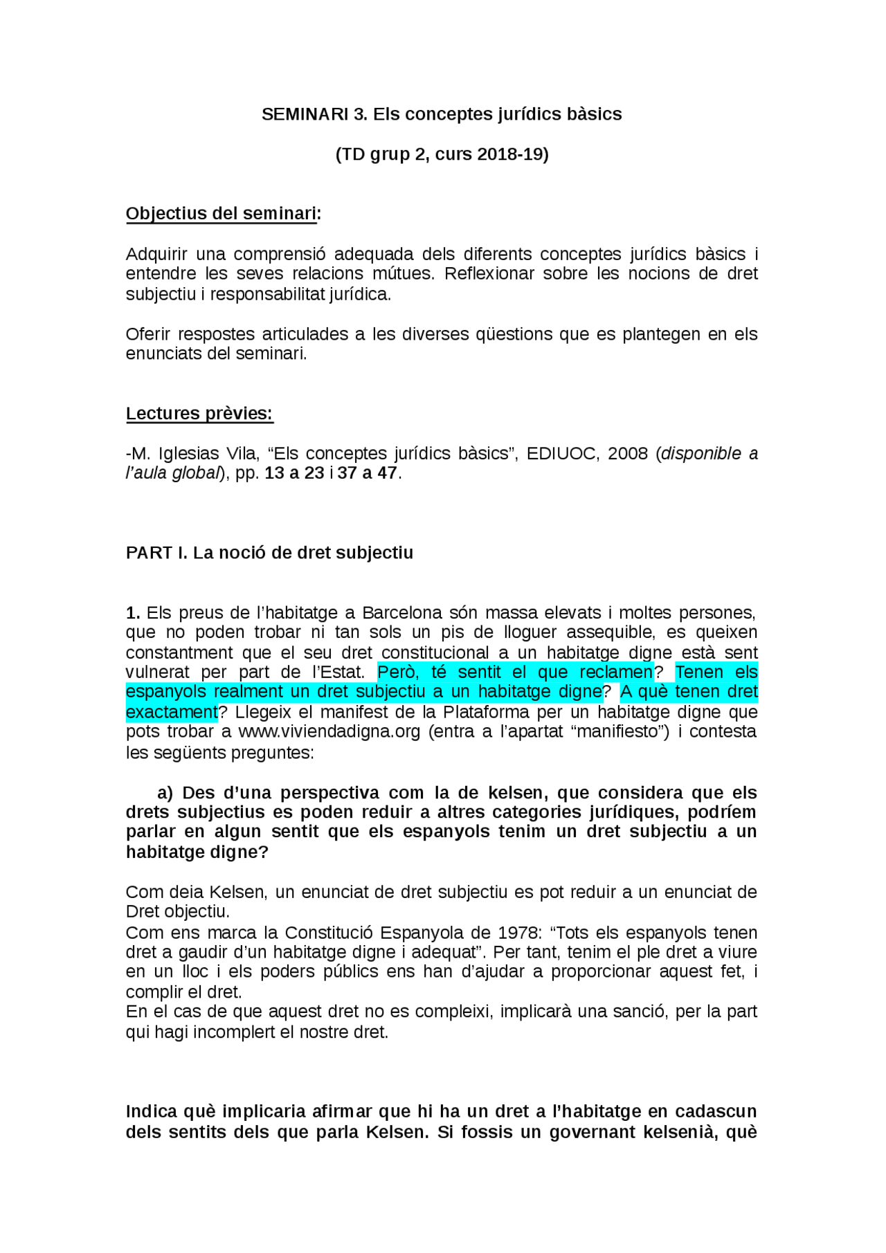 Seminari 3 Teoria Del Dret Docsity