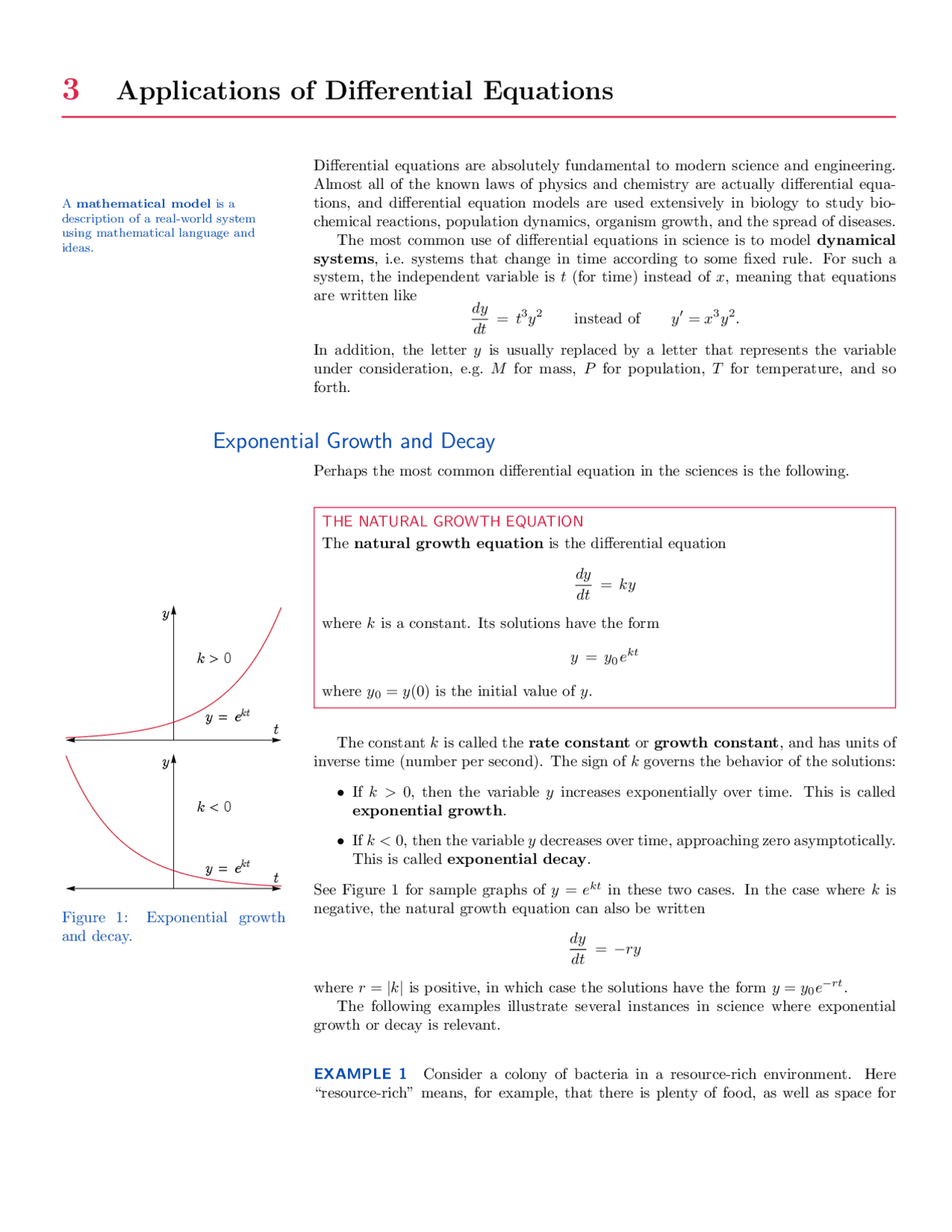 Applications Of Differential Equations Docsity