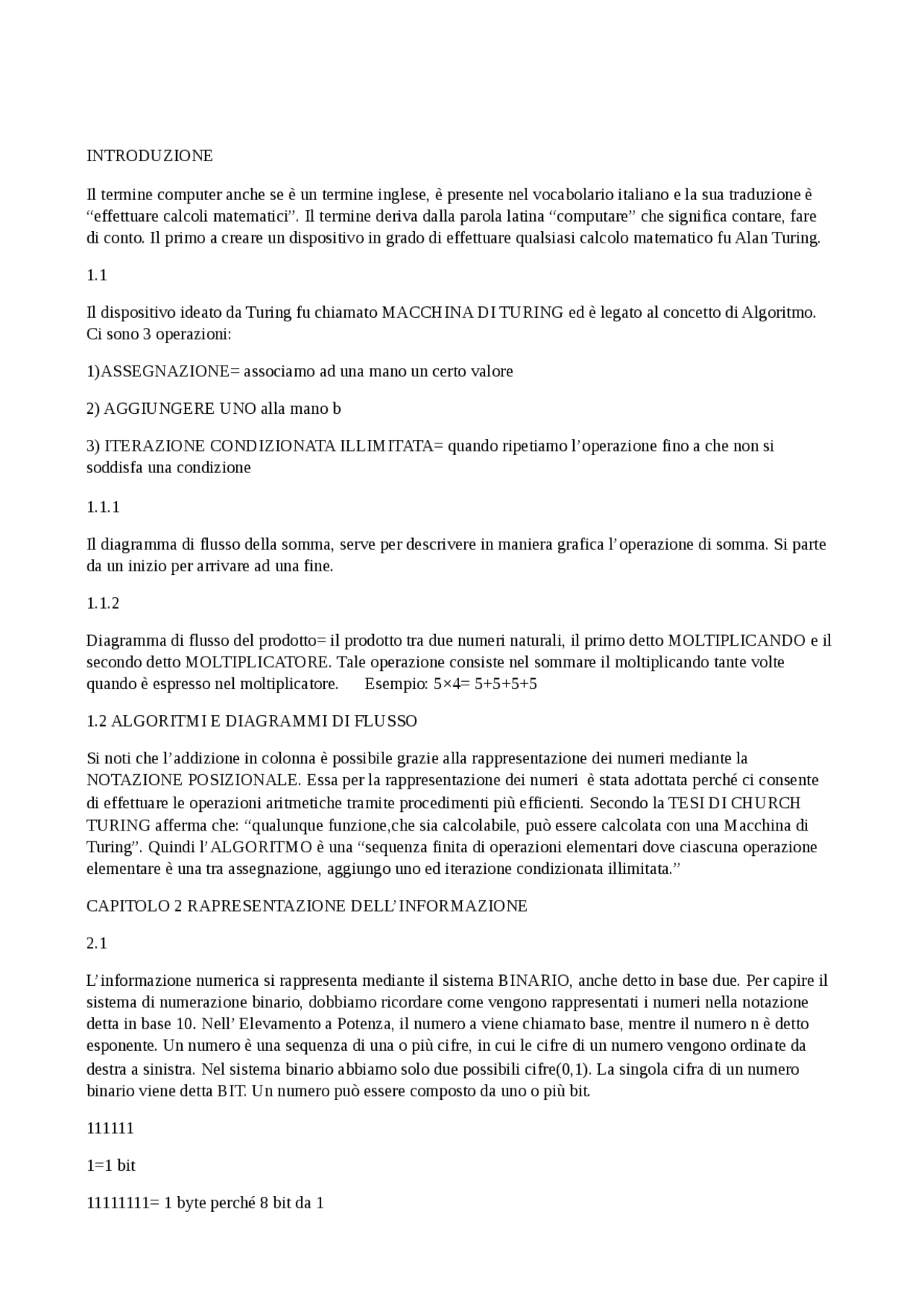 Informatica Di Base Libro Docsity