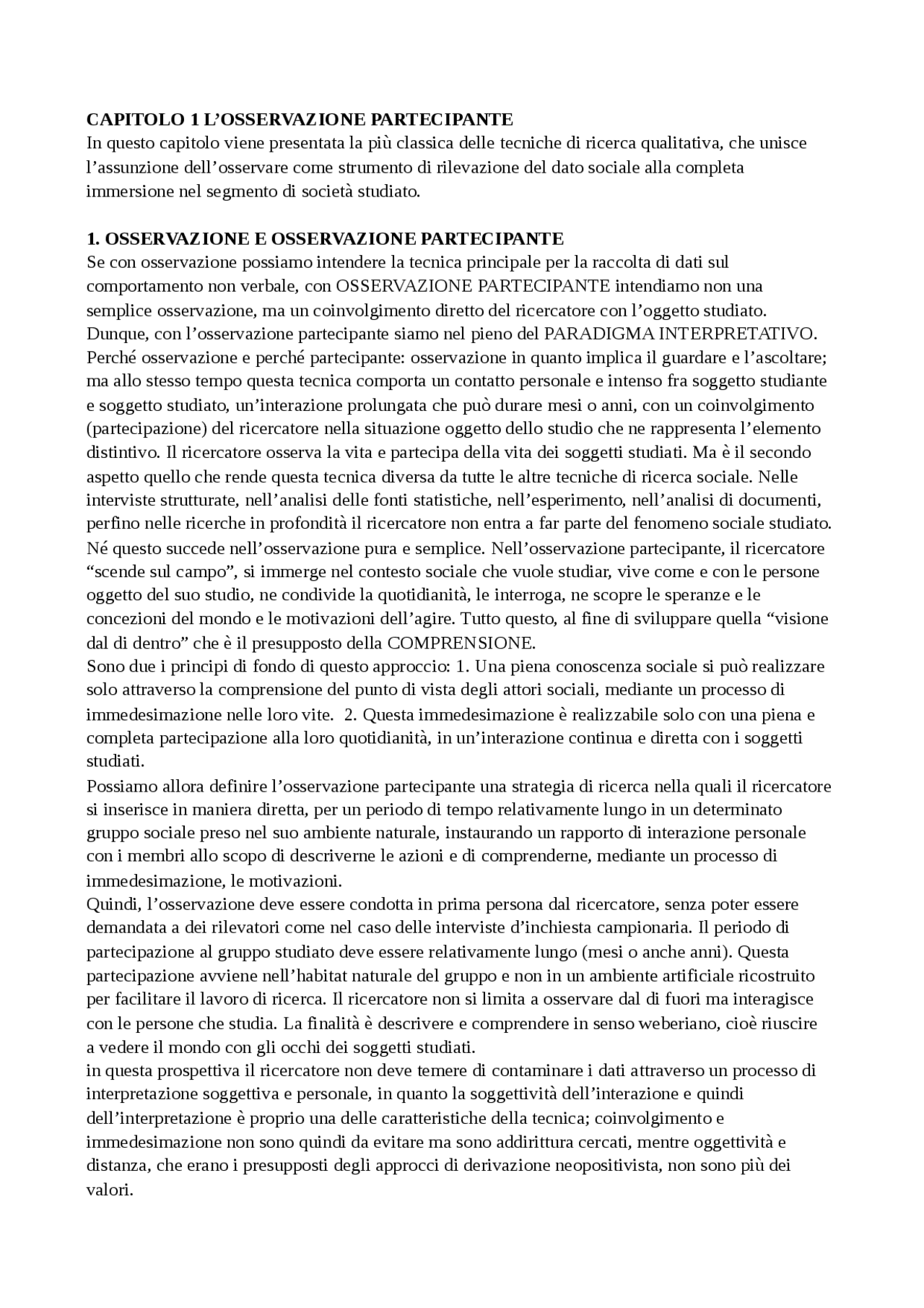 La Ricerca Sociale Metodologie E Tecniche Docsity
