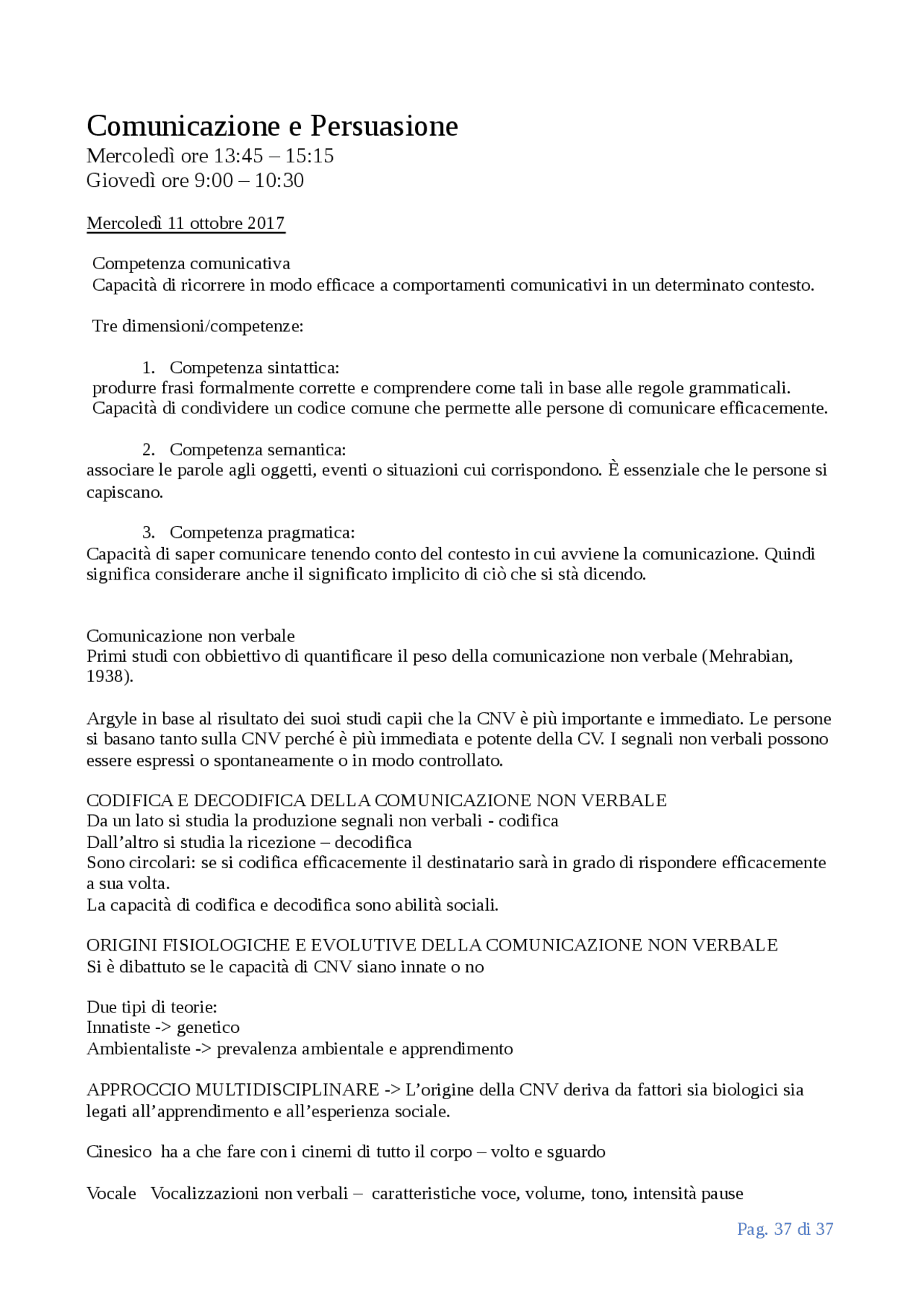 Comunicazione E Persuasione Docsity