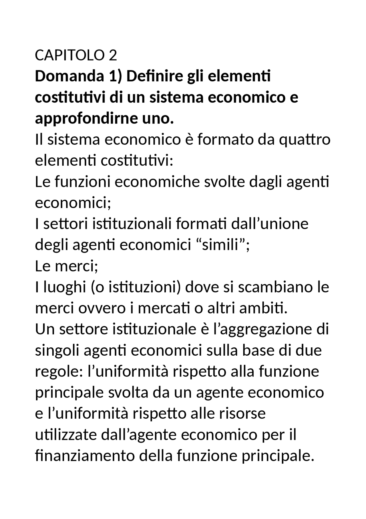 Risposte Alle Domande Libro Di Macroeconomia Docsity