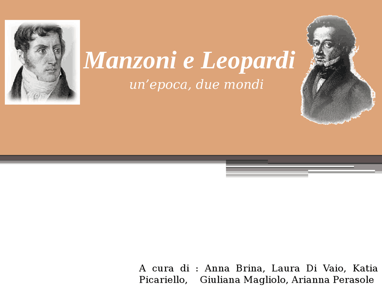 PowerPoint su Manzoni e Leopardi - Docsity