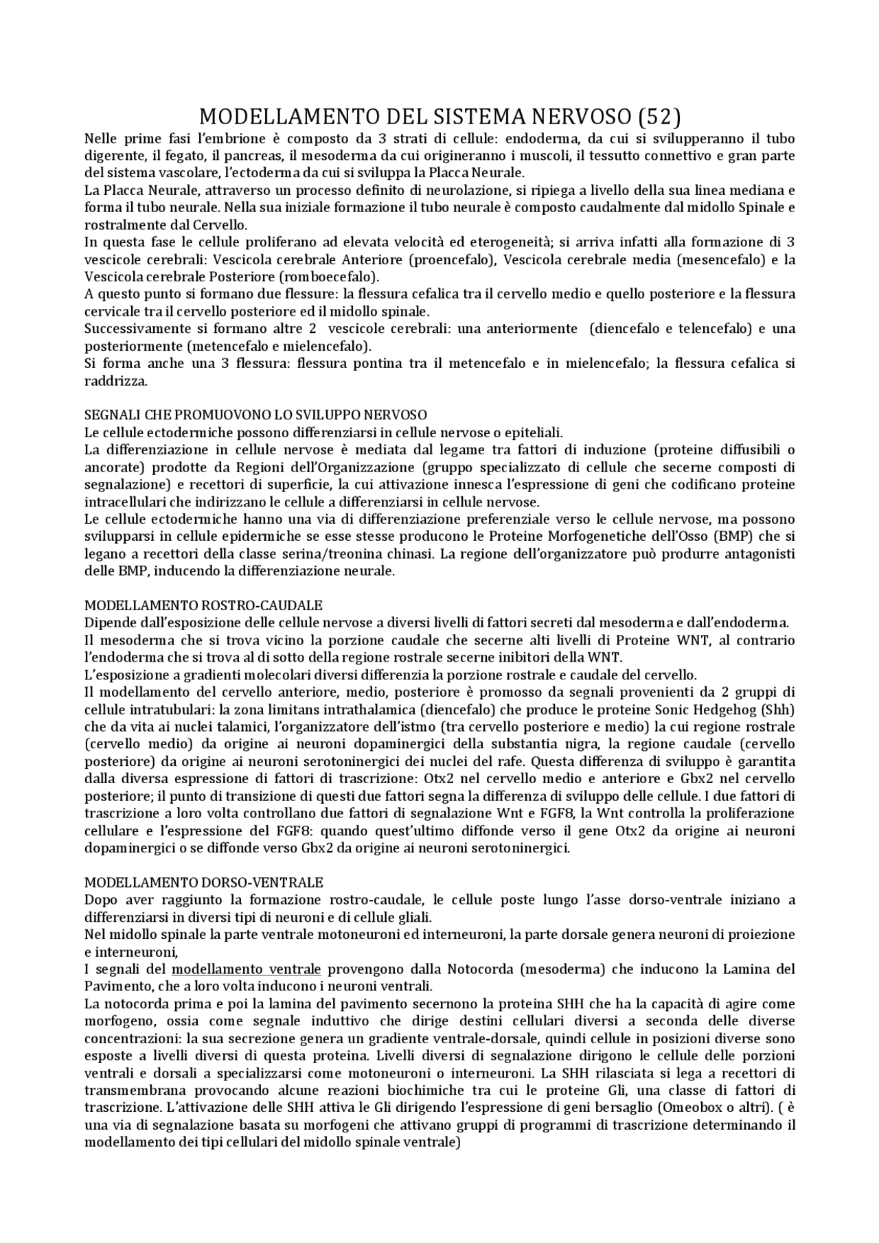 Riassunto Principi Di Neuroscienze Kandel Docsity