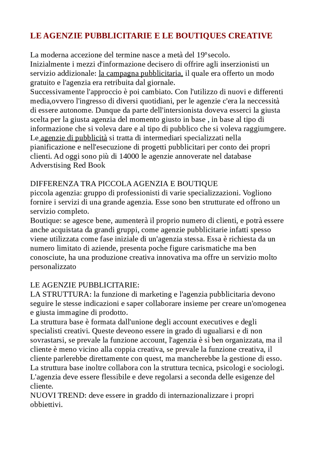Comunicazione E Pubblicità Docsity
