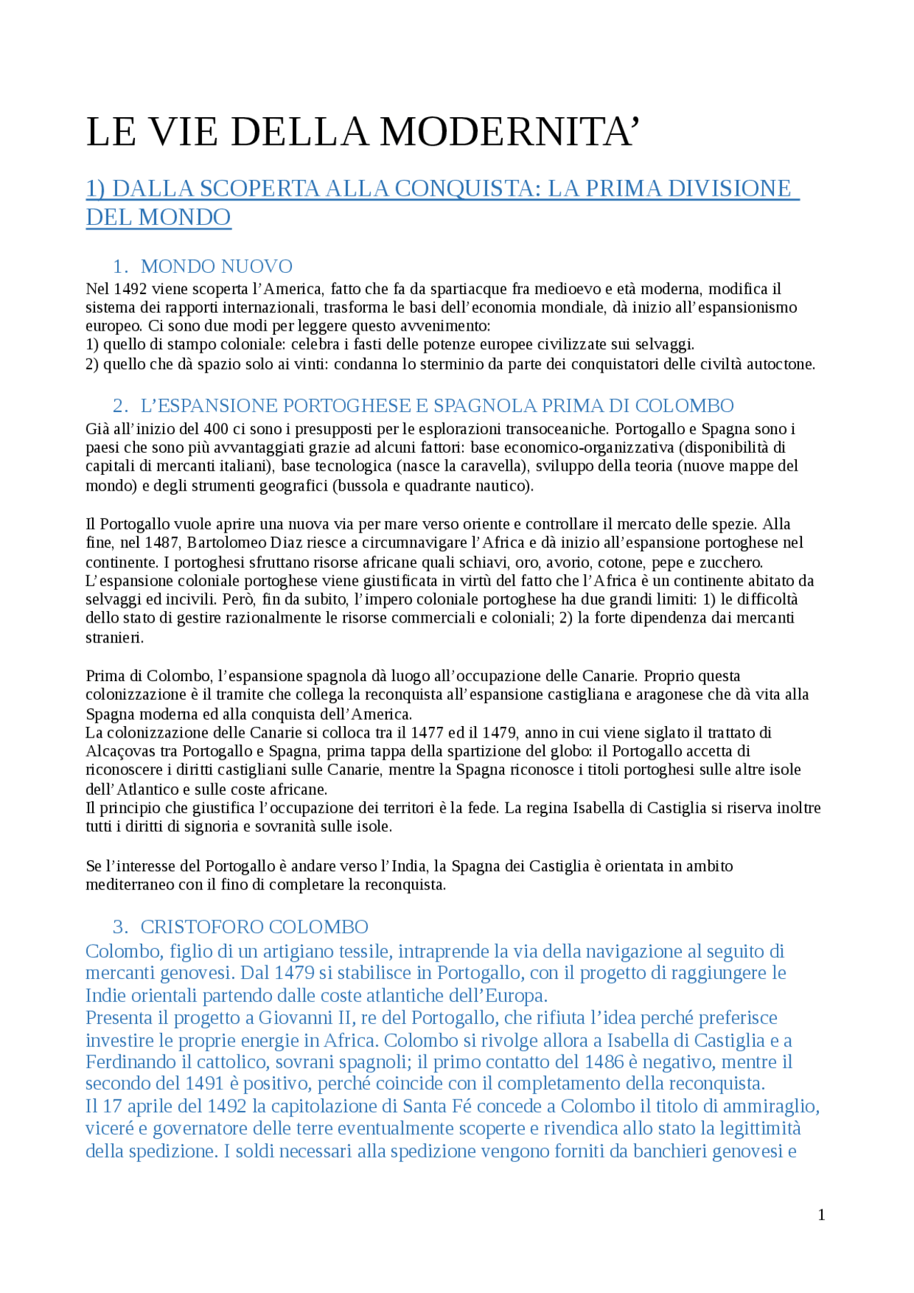 Le Vie Della Modernità Aurelio Musi Docsity
