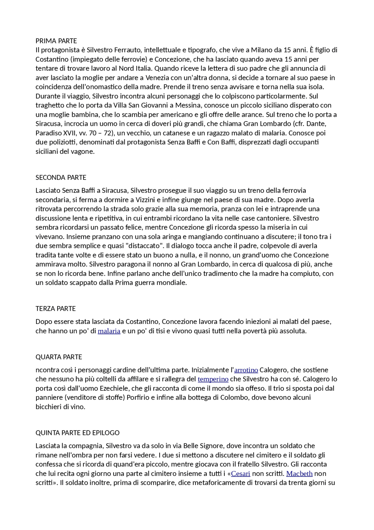 Conversazione In Sicilia Docsity