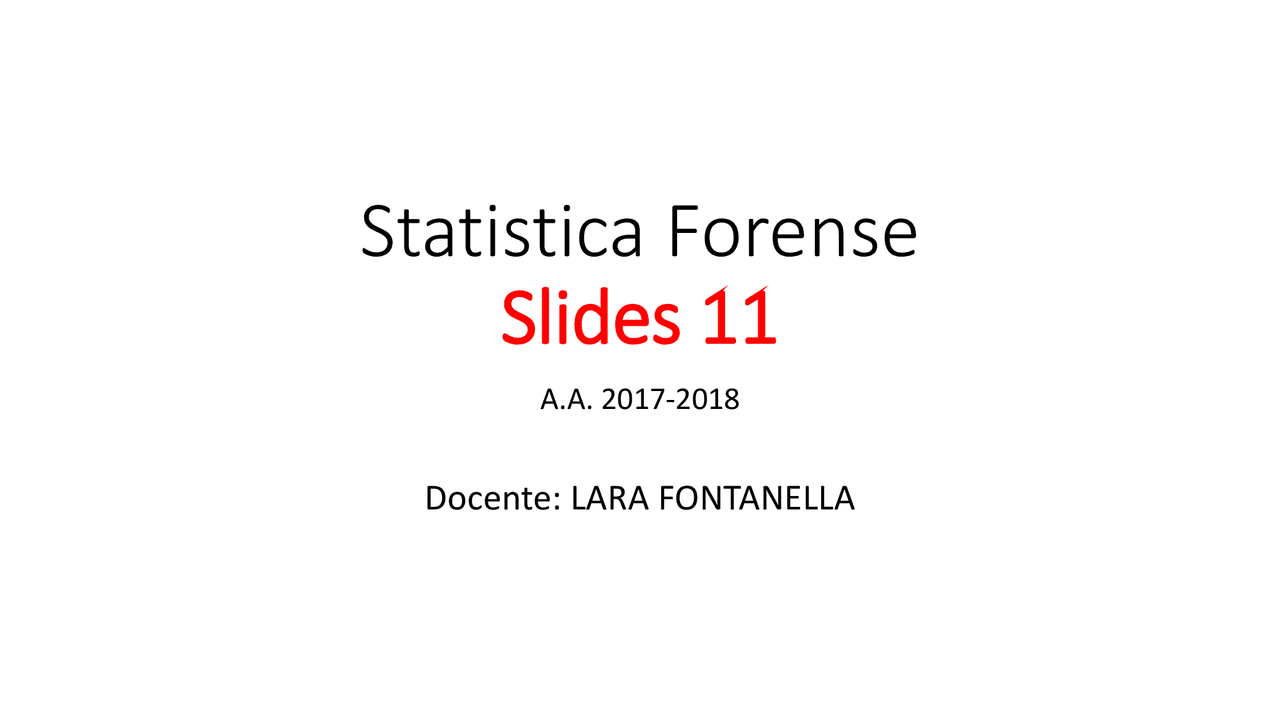 Slide La Prova Del Dna Docsity