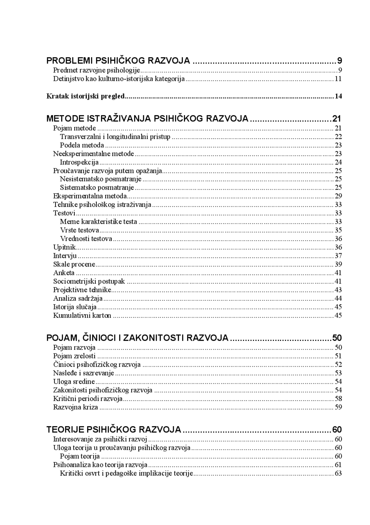 Razvojna Psihologija Vodiči Projekti Istraživanja Predlog Razvojna