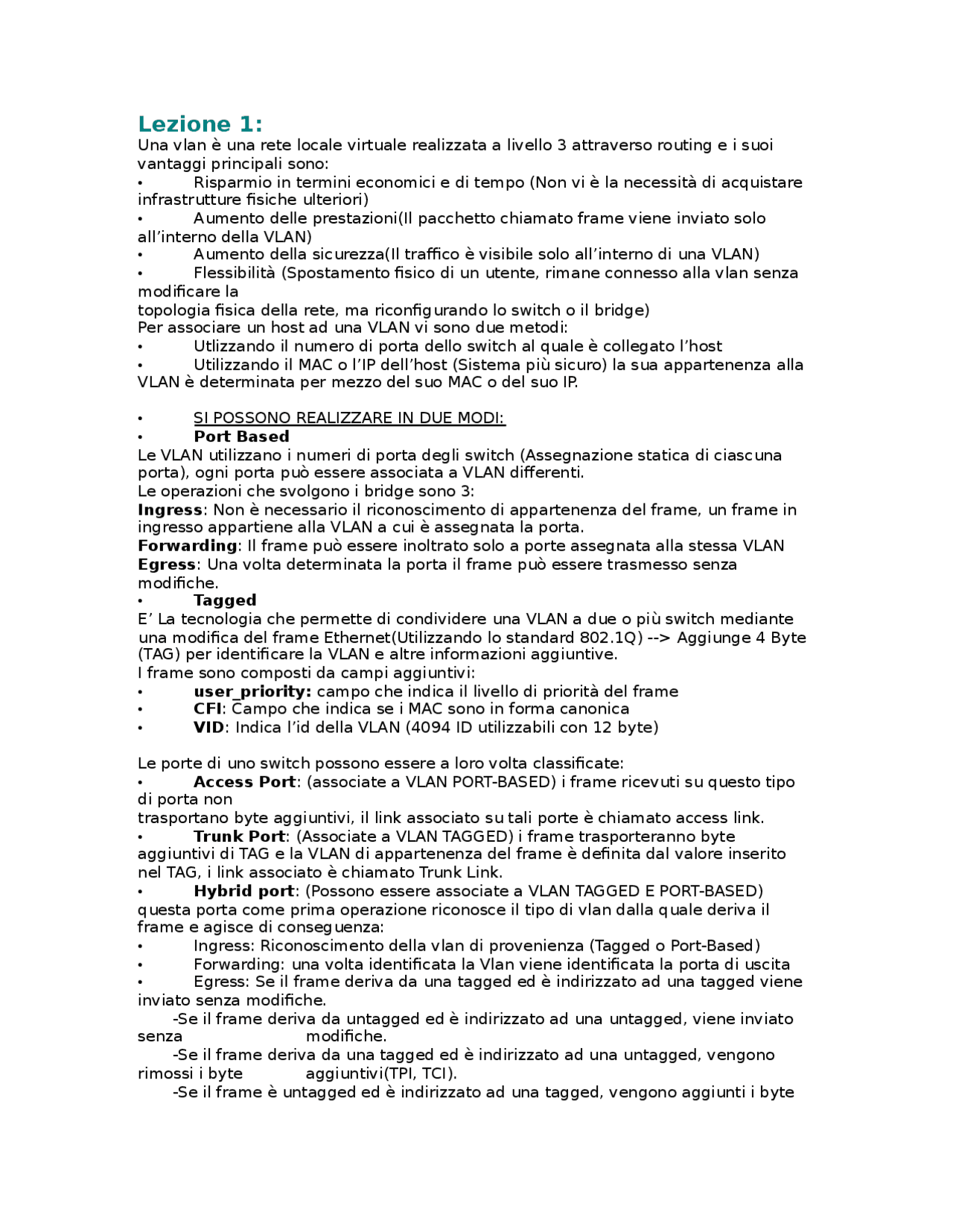 Riassunto Libro di Sistemi e Reti per Maturità - Docsity