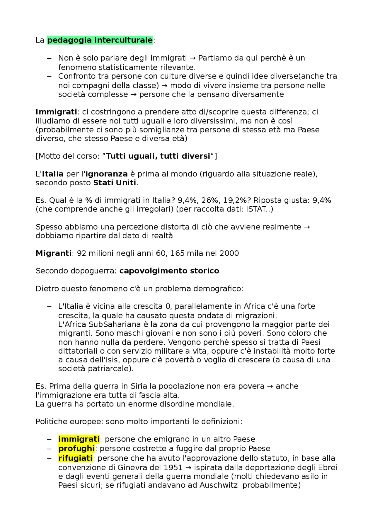 Appunti Lezioni Pedagogia Sociale Santerini Docsity