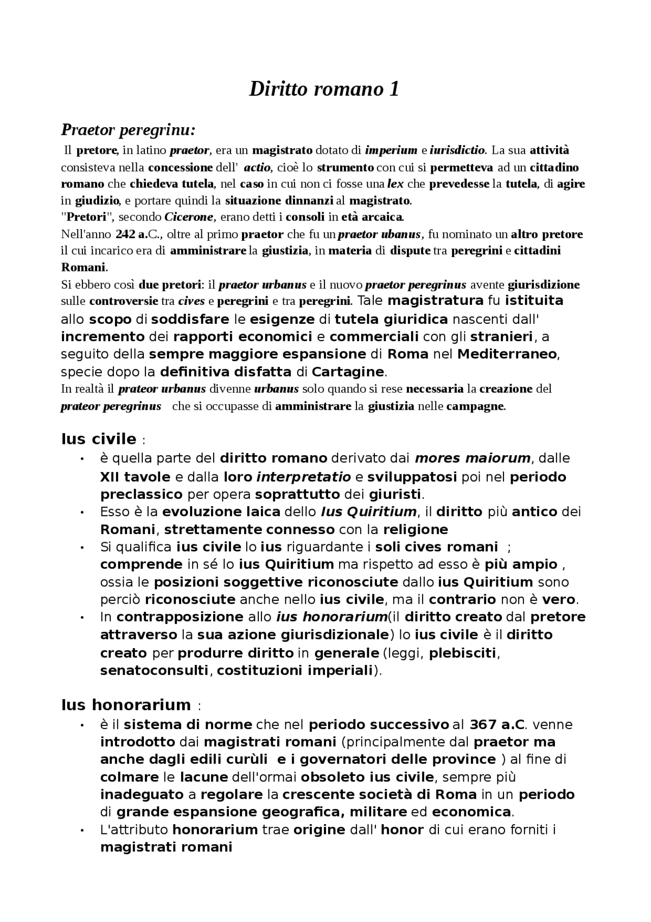 Appunti Di Diritto Romano Liuc Docsity
