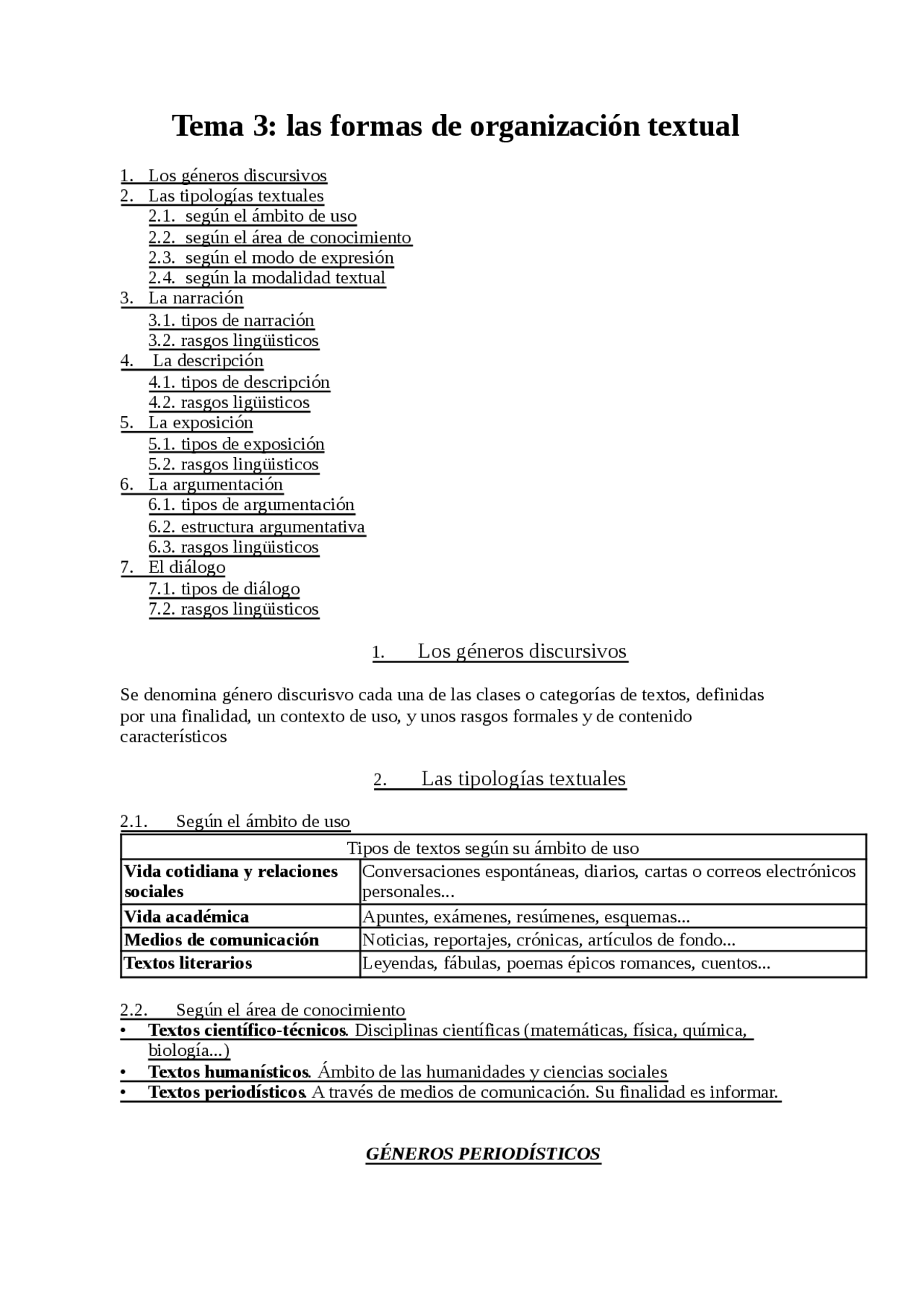 Unit 3 Spanish (Lengua) - Docsity